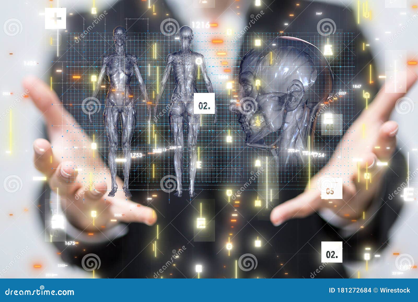 A Interface As Medical Network Concept Stock Photo - Image of doctor ...