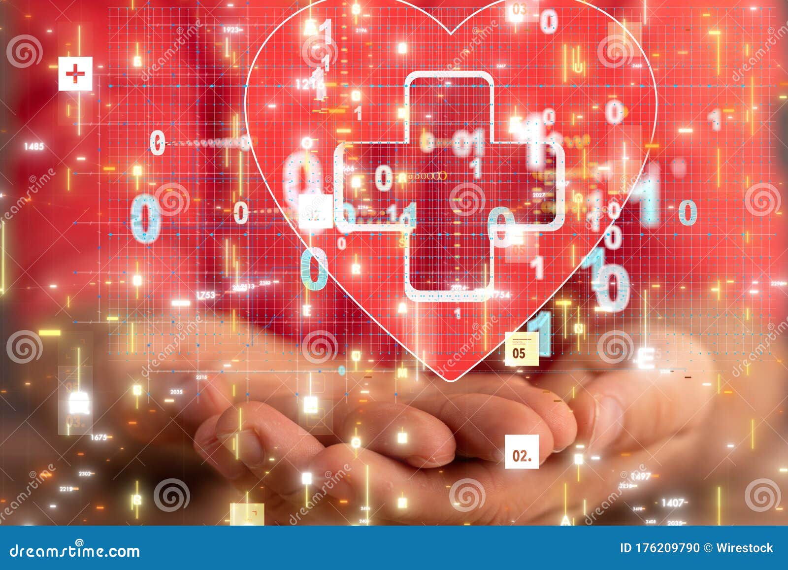A Interface As Medical Network Concept Stock Photo - Image of medicine ...