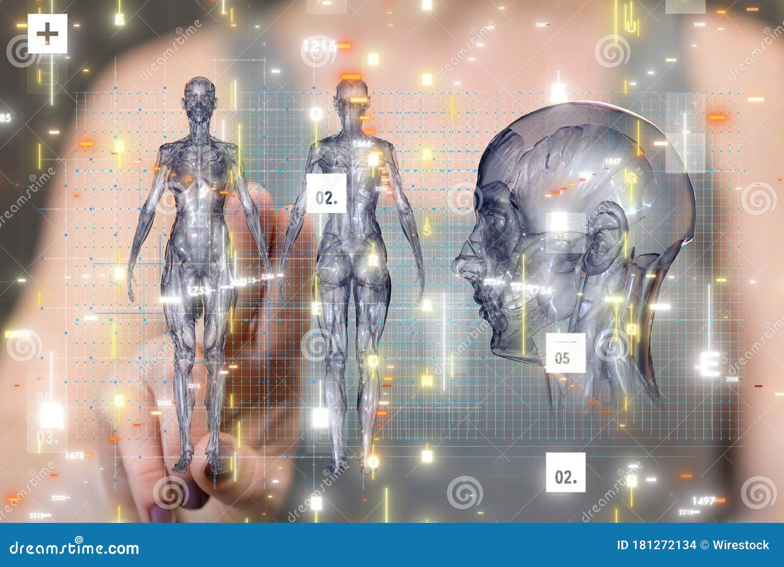 A Interface As Medical Network Concept Stock Photo - Image of care ...