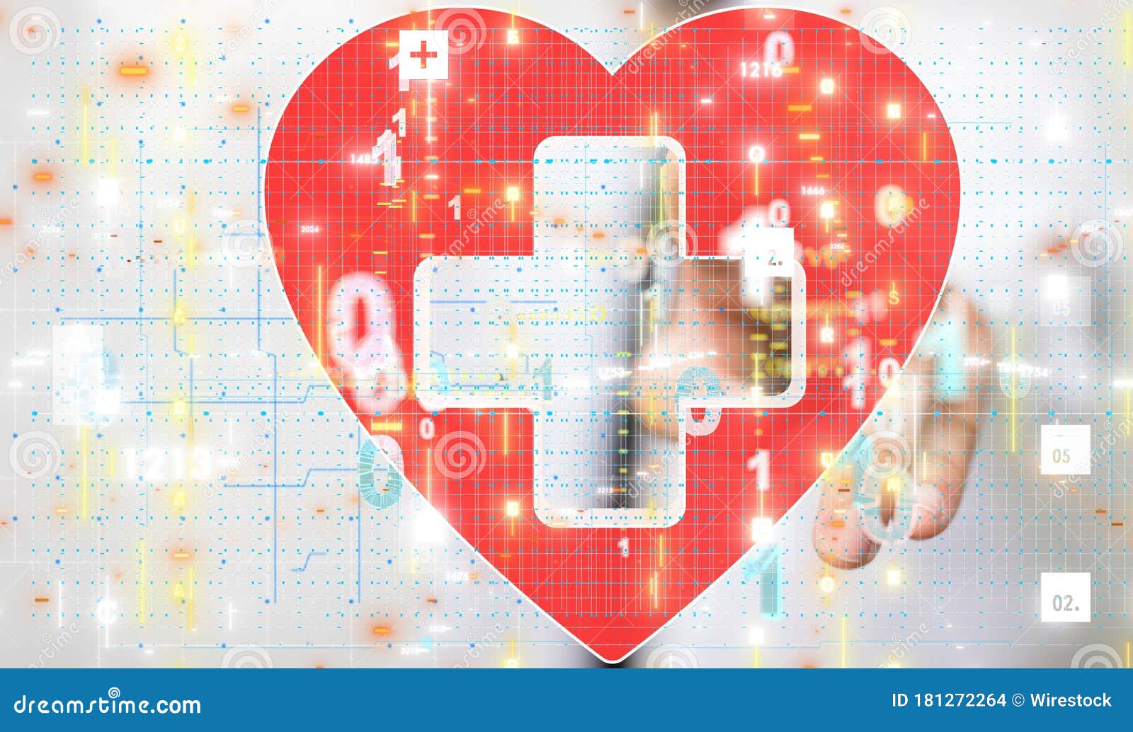 A Interface As Medical Network Concept Stock Photo - Image of drawing ...