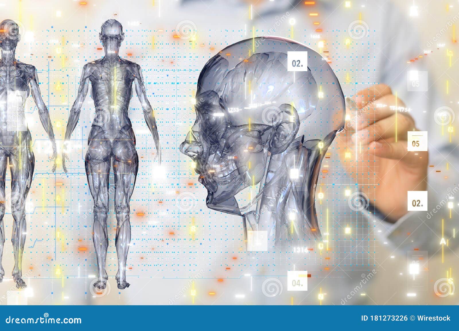 A Interface As Medical Network Concept Stock Photo - Image of wellness ...