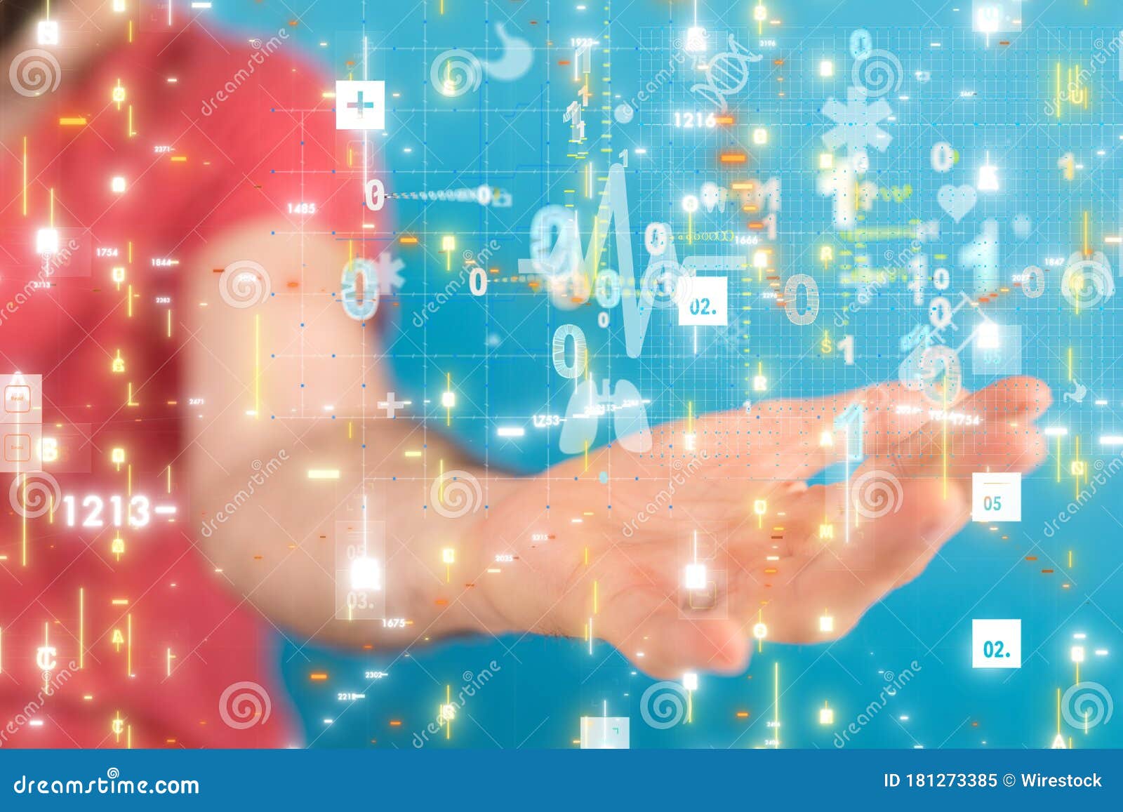 A Interface As Medical Network Concept Stock Image - Image of female ...