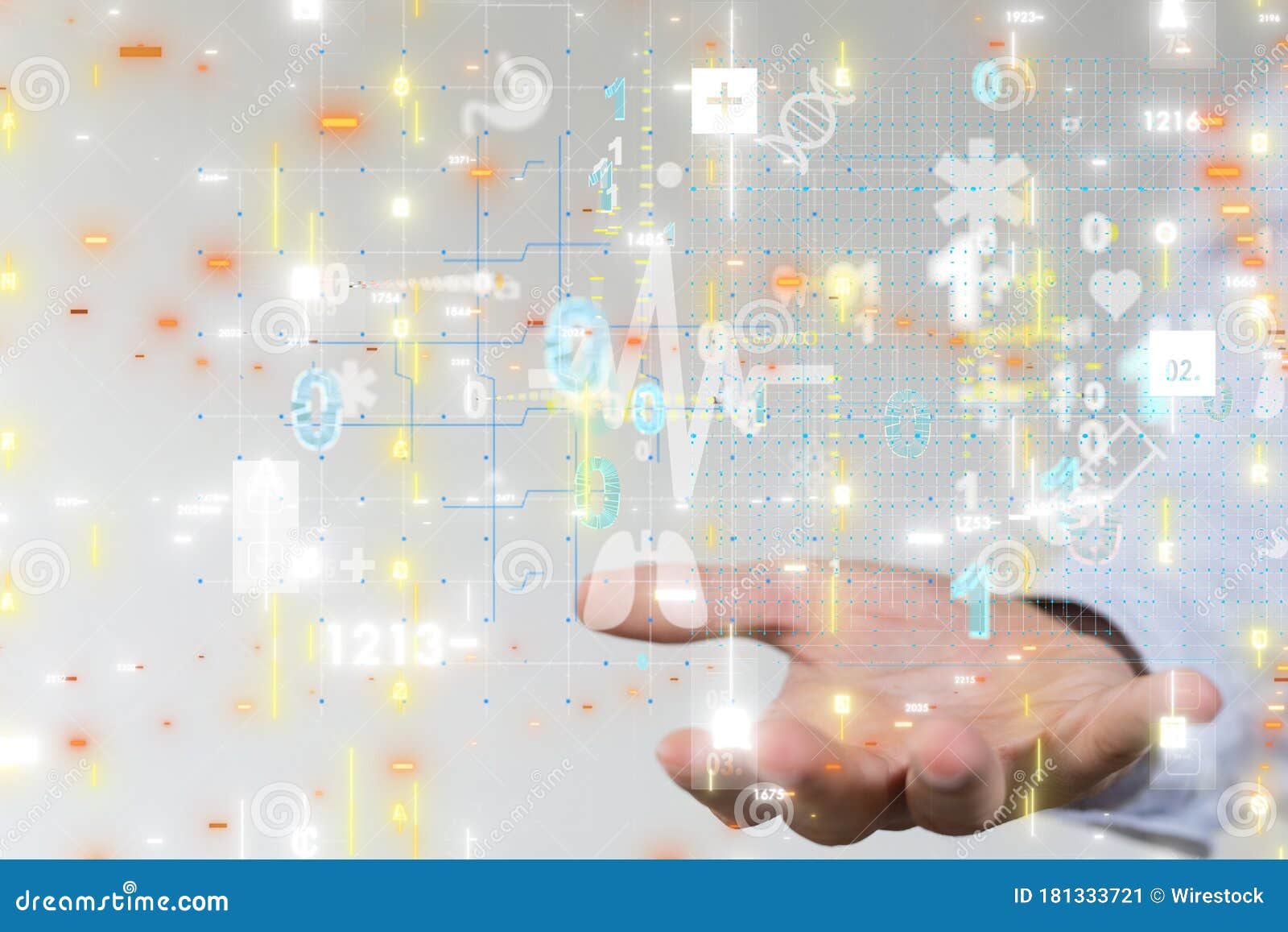 A Interface As Medical Network Concept Stock Image - Image of health ...