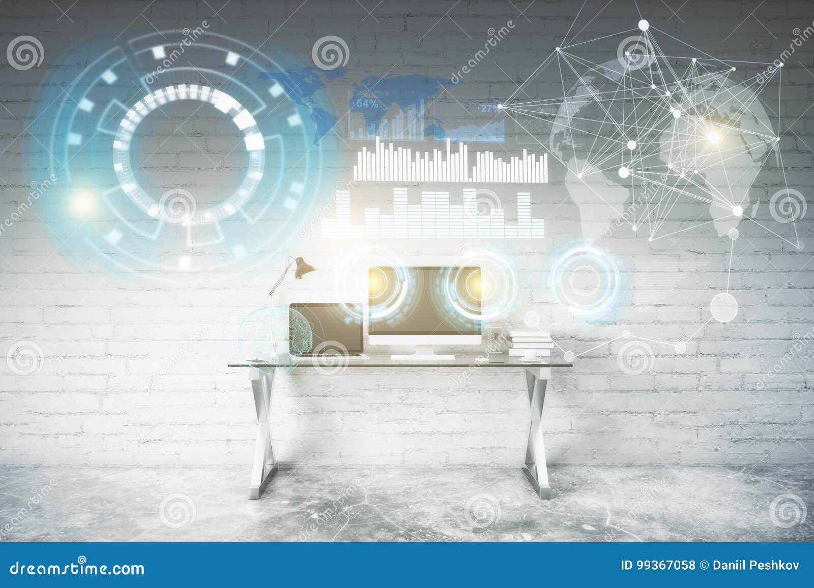 Interface concept stock illustration. Illustration of infograph - 99367058