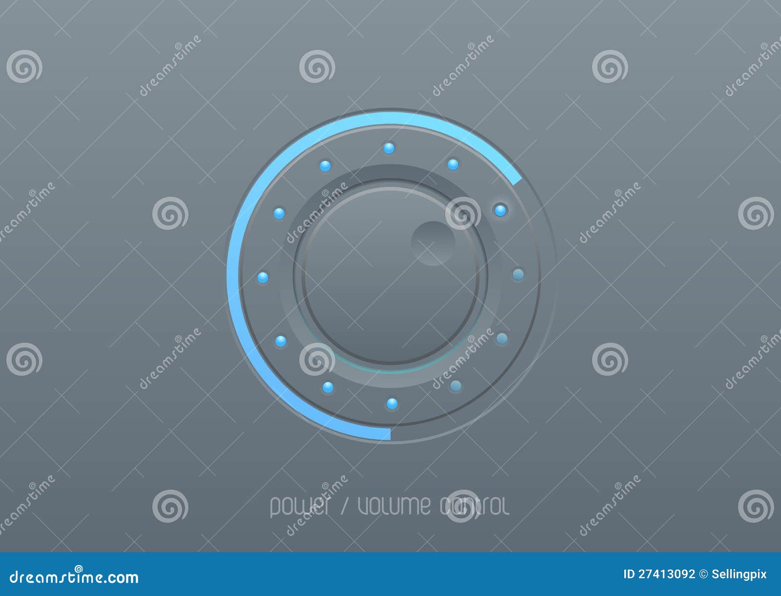 Interface Control for Touch Screen Stock Vector - Illustration of ...
