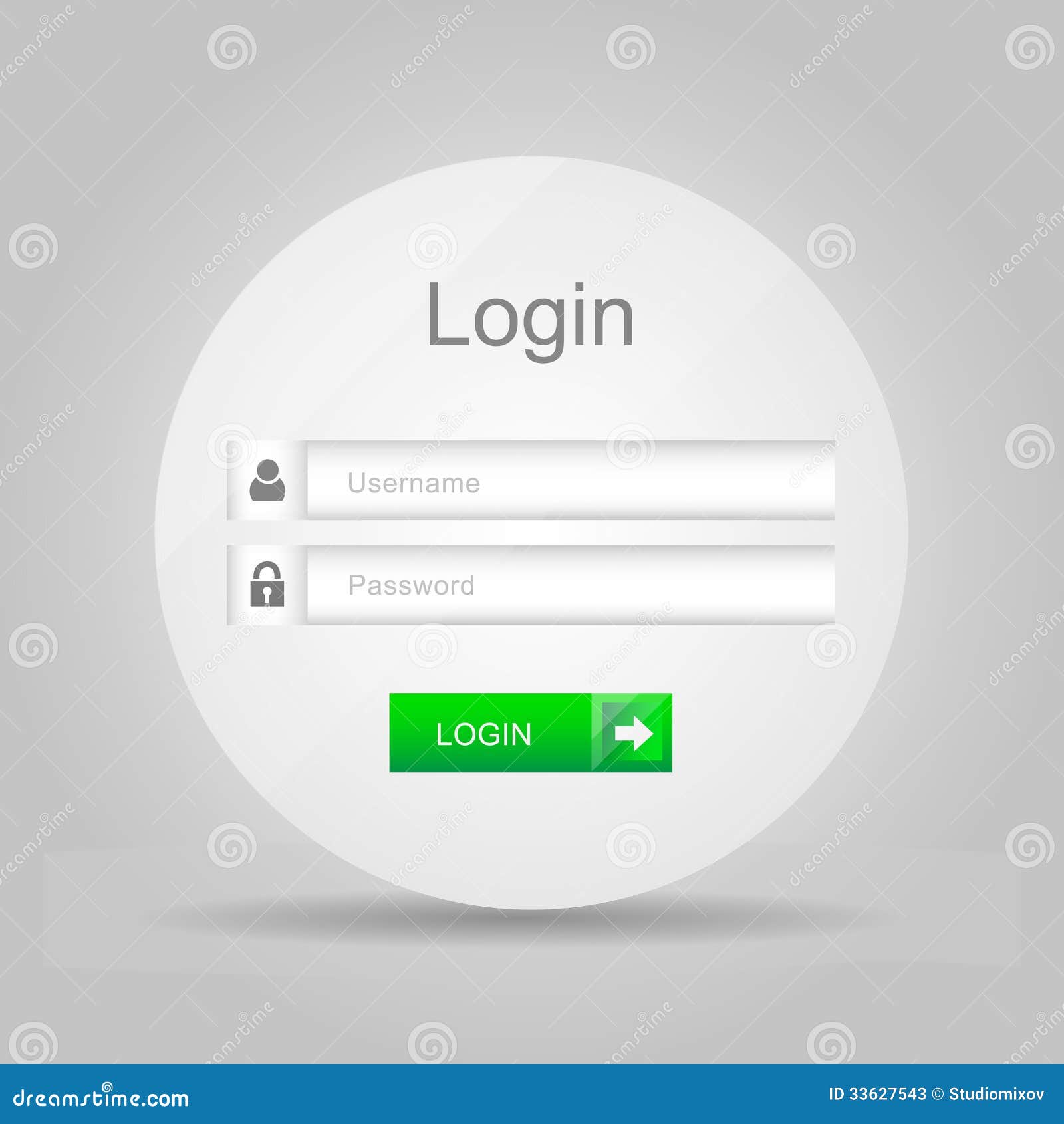 Interface De Login De Vecteur - Username Et Mot De Passe Illustration ...