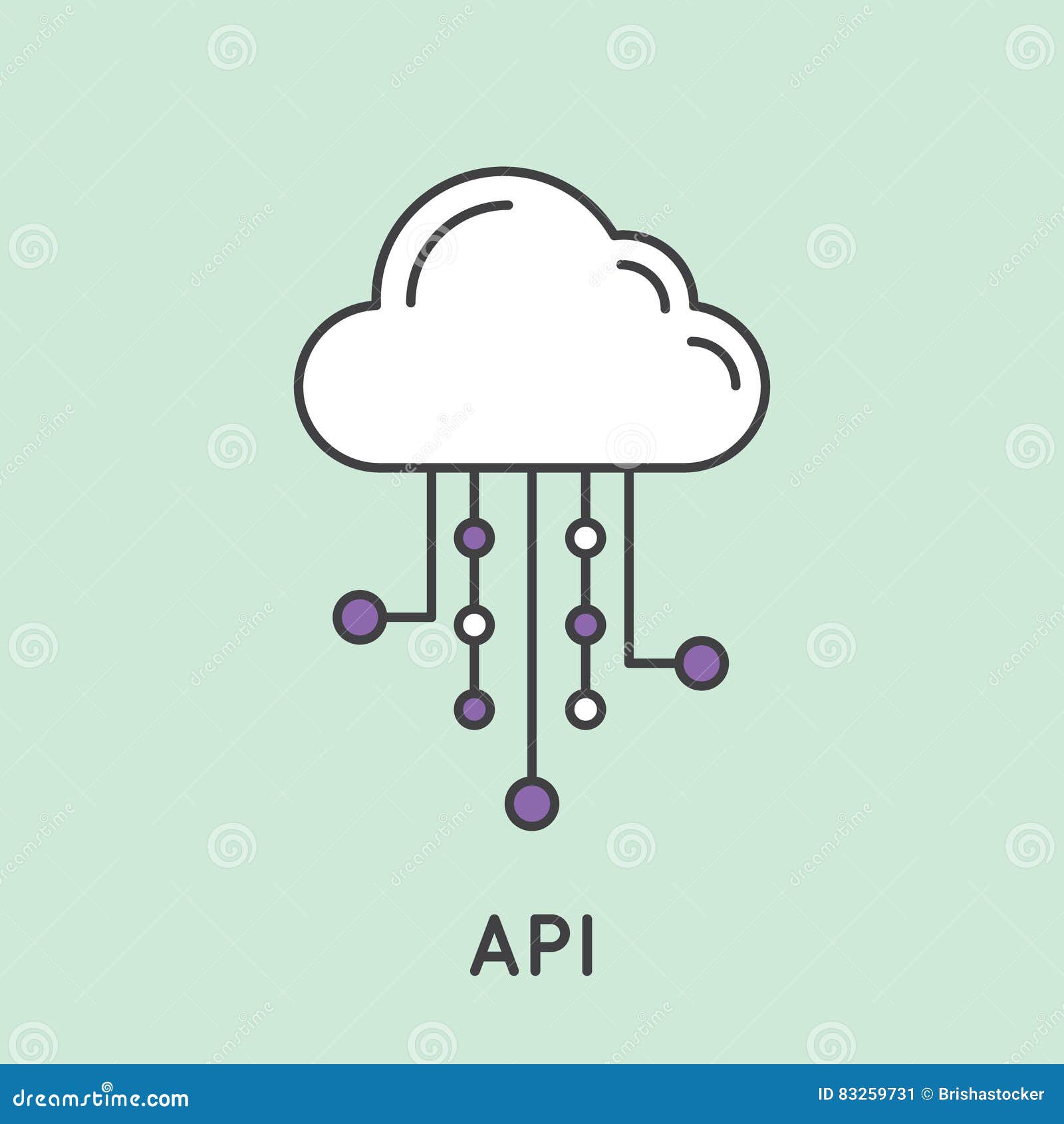 Interface De Programmation API Pour Commandes Tempus-link API Technology Illustration Stock ...