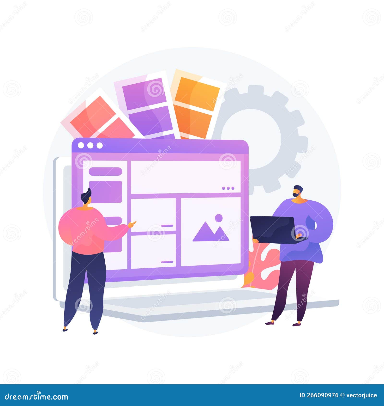 Interface Design Abstract Concept Vector Illustration Stock Vector ...