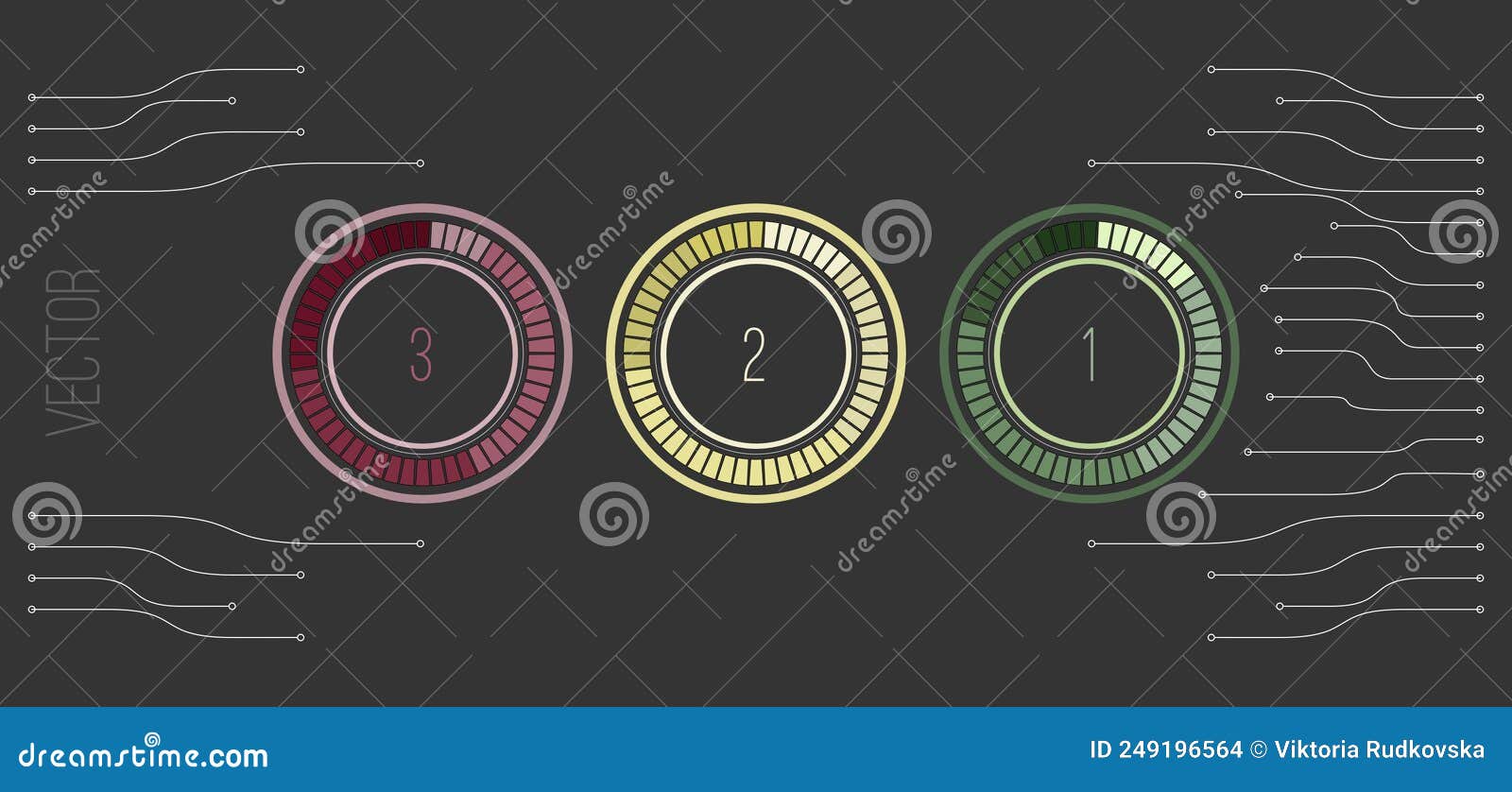 Interface Elements. Progress Bar. Button Design. Vector Set. Stock ...