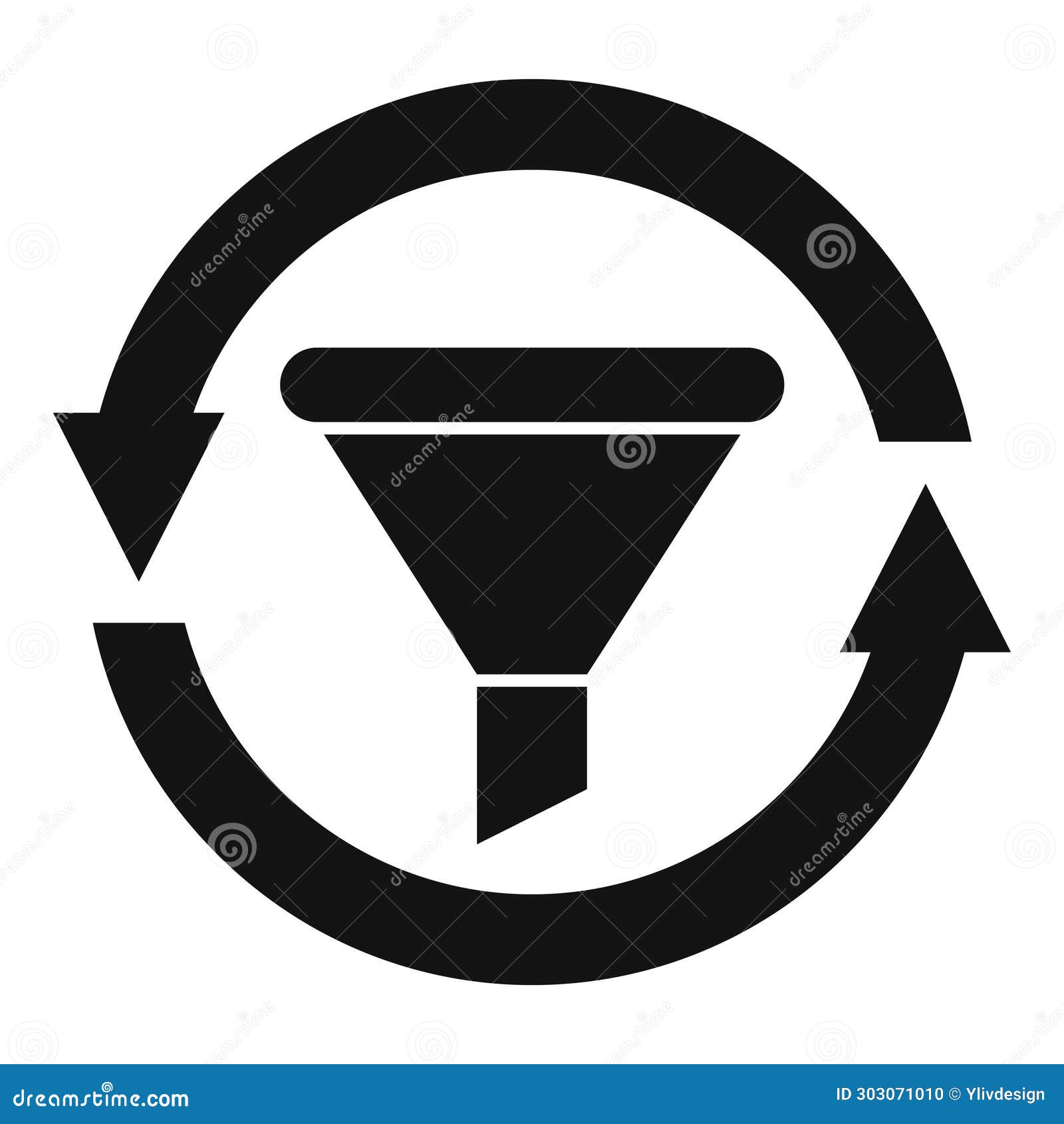Interface Filter Icon Simple Vector. Process Leak Stock Vector ...