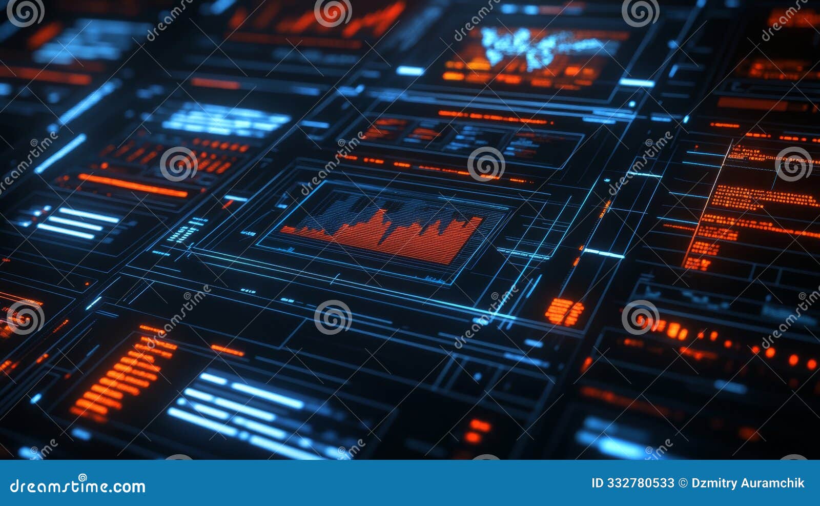 An Interface Frame, Conceived As a Virtual Grid, Displays Holograms ...