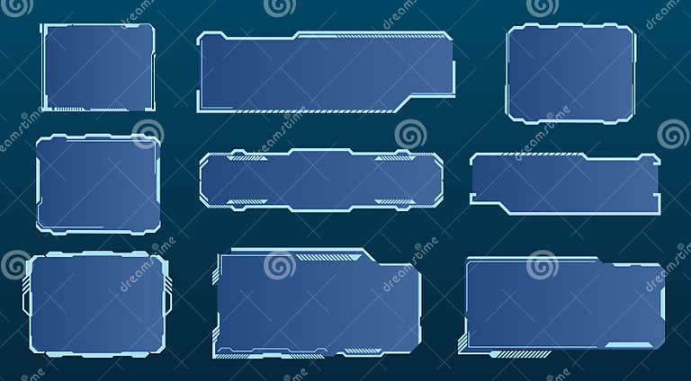Interface Frames. Vector Illustration Stock Illustration - Illustration ...