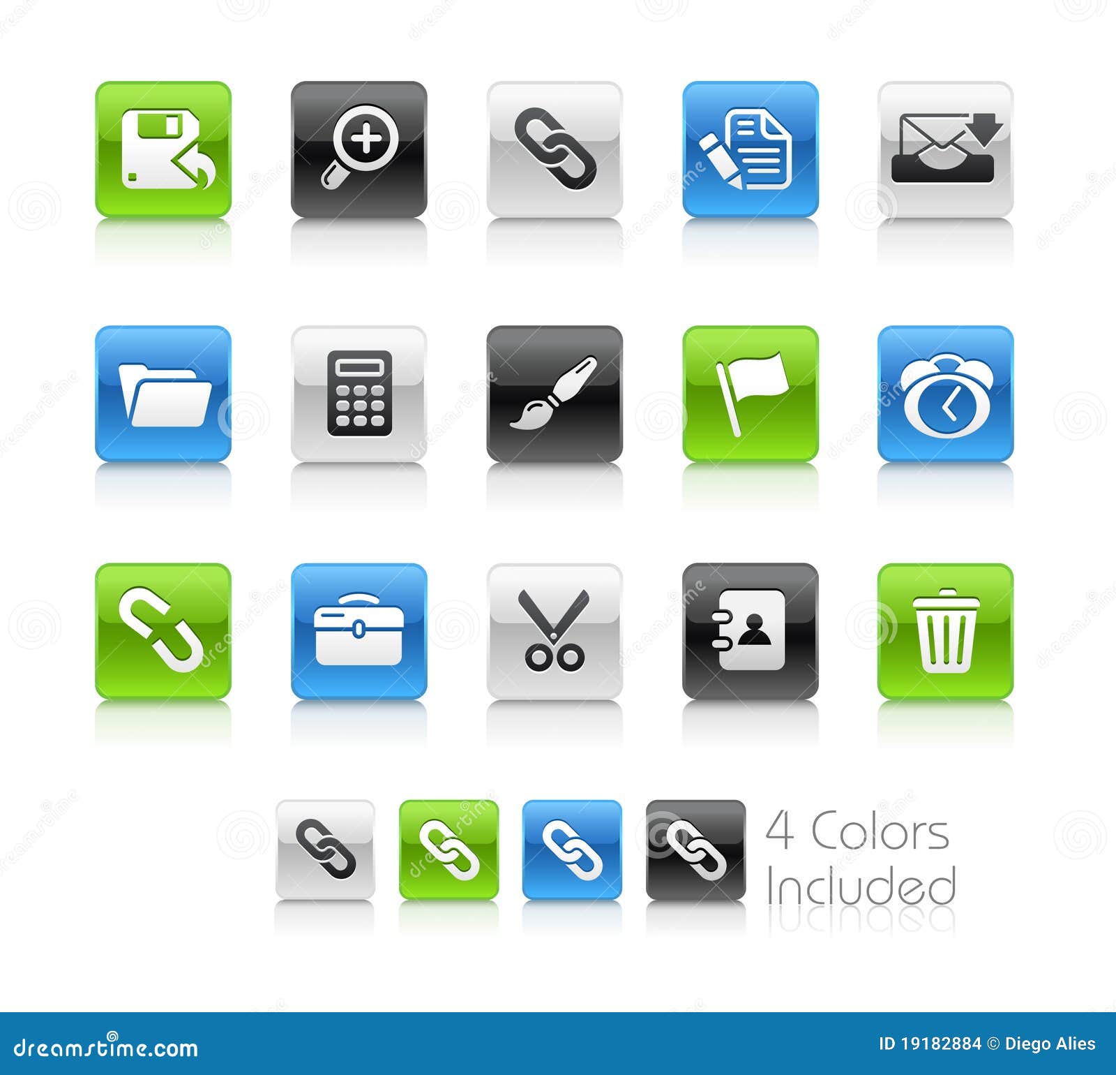 Interface Icons // Clean Series Stock Vector - Illustration of book ...