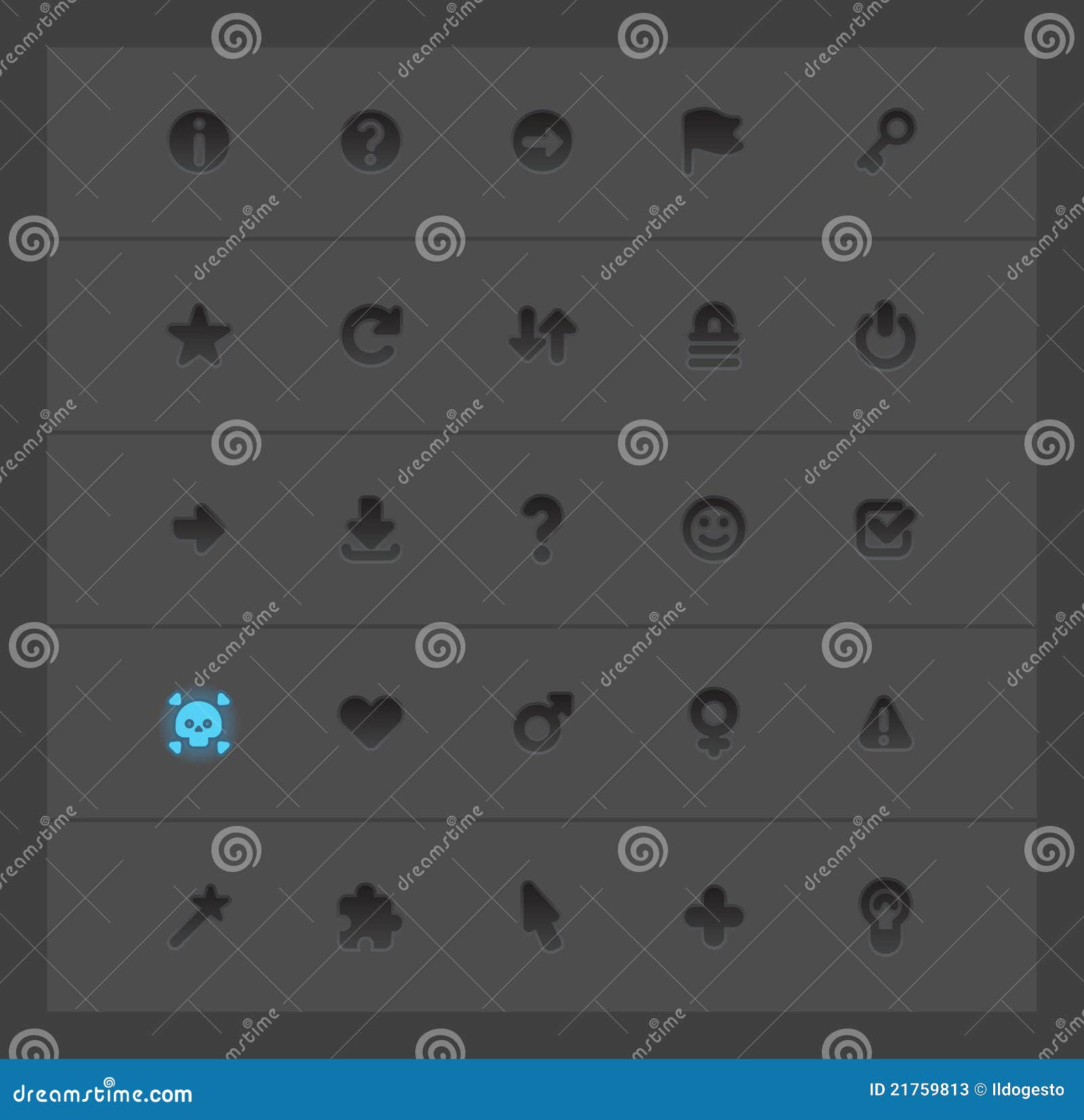 Interface icons for signs stock vector. Illustration of design - 21759813