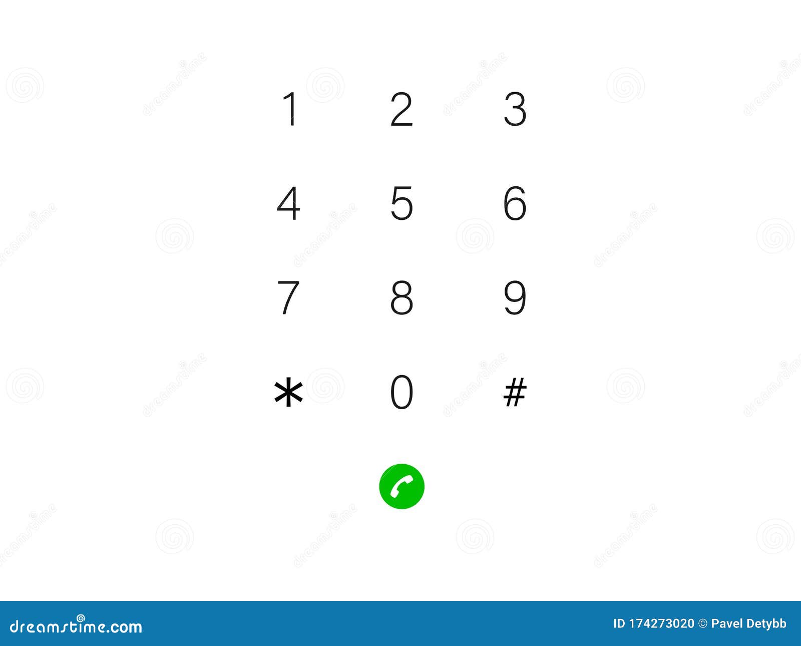 Keypad With Numbers And Letters For Phone. User Interface Keypad For ...