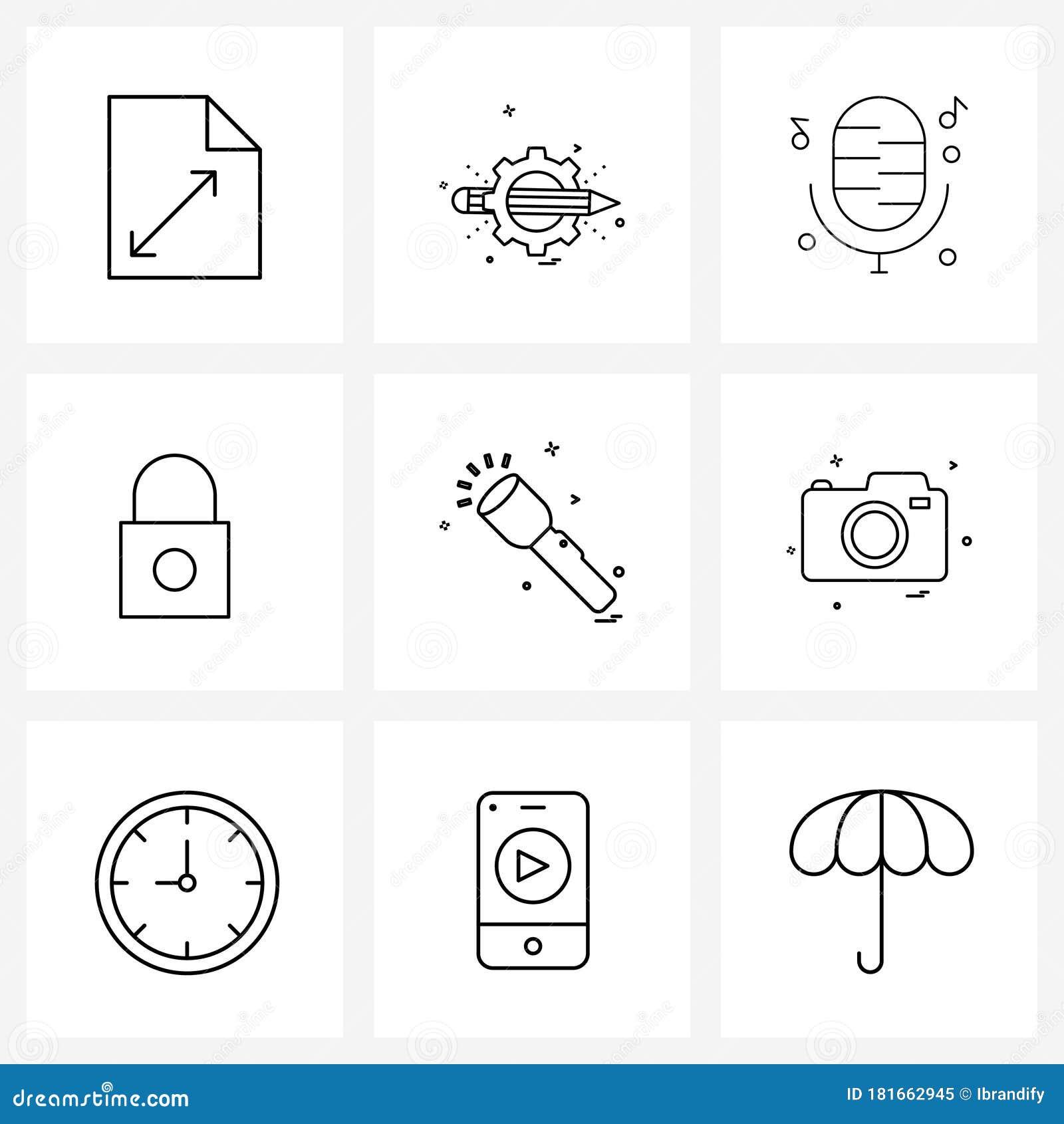 Lightning Camera Equipment Icon Illsutration Or Logo Vector ...