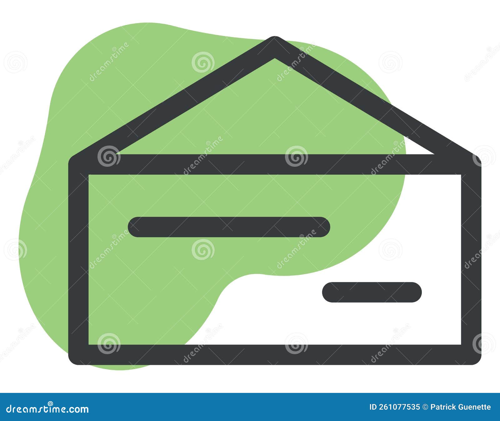 Interface mail , icon stock vector. Illustration of interface - 261077535
