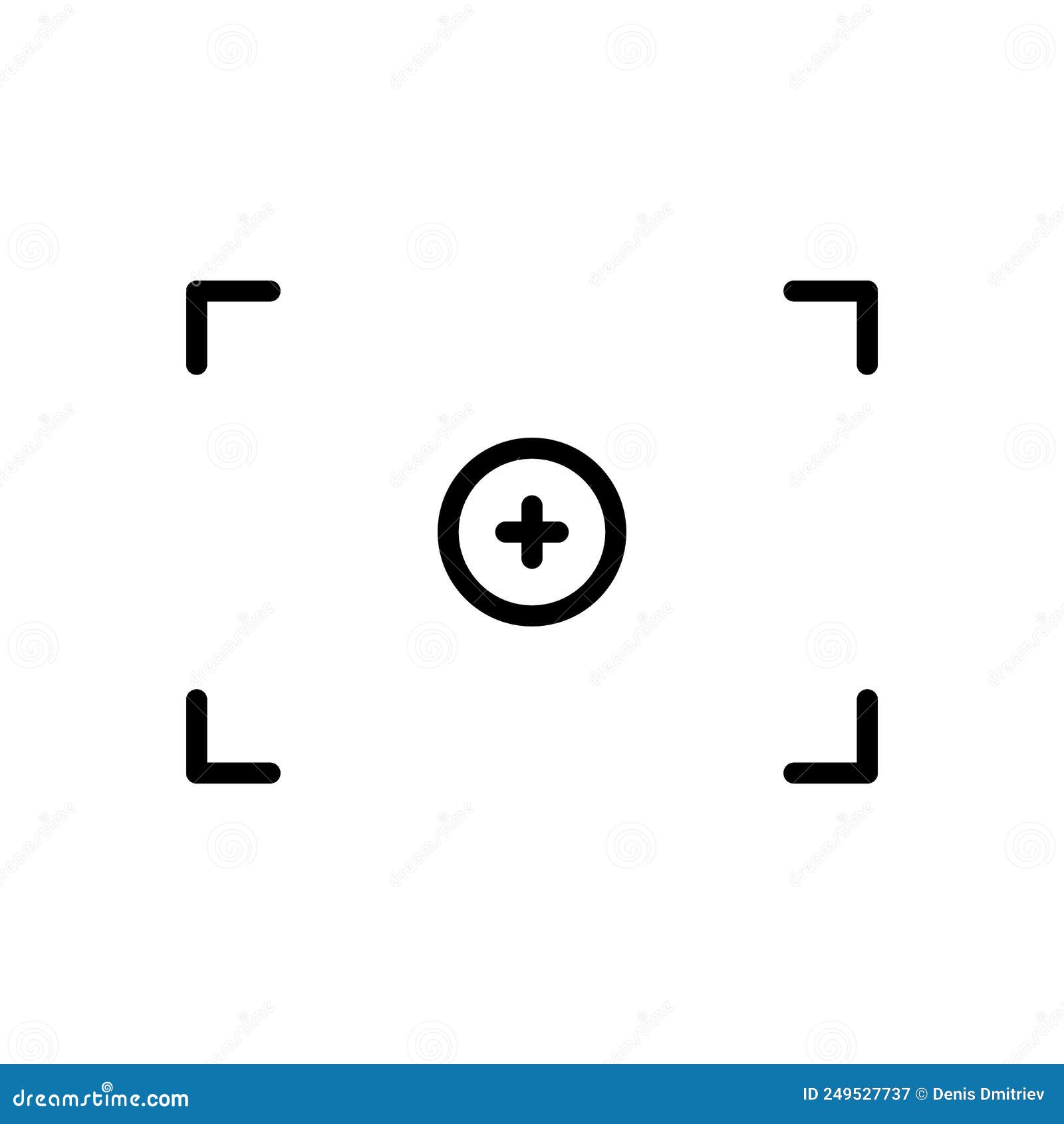 Interface Photo Video Camera Icon. Vector Sign in Simple Style Isolated ...