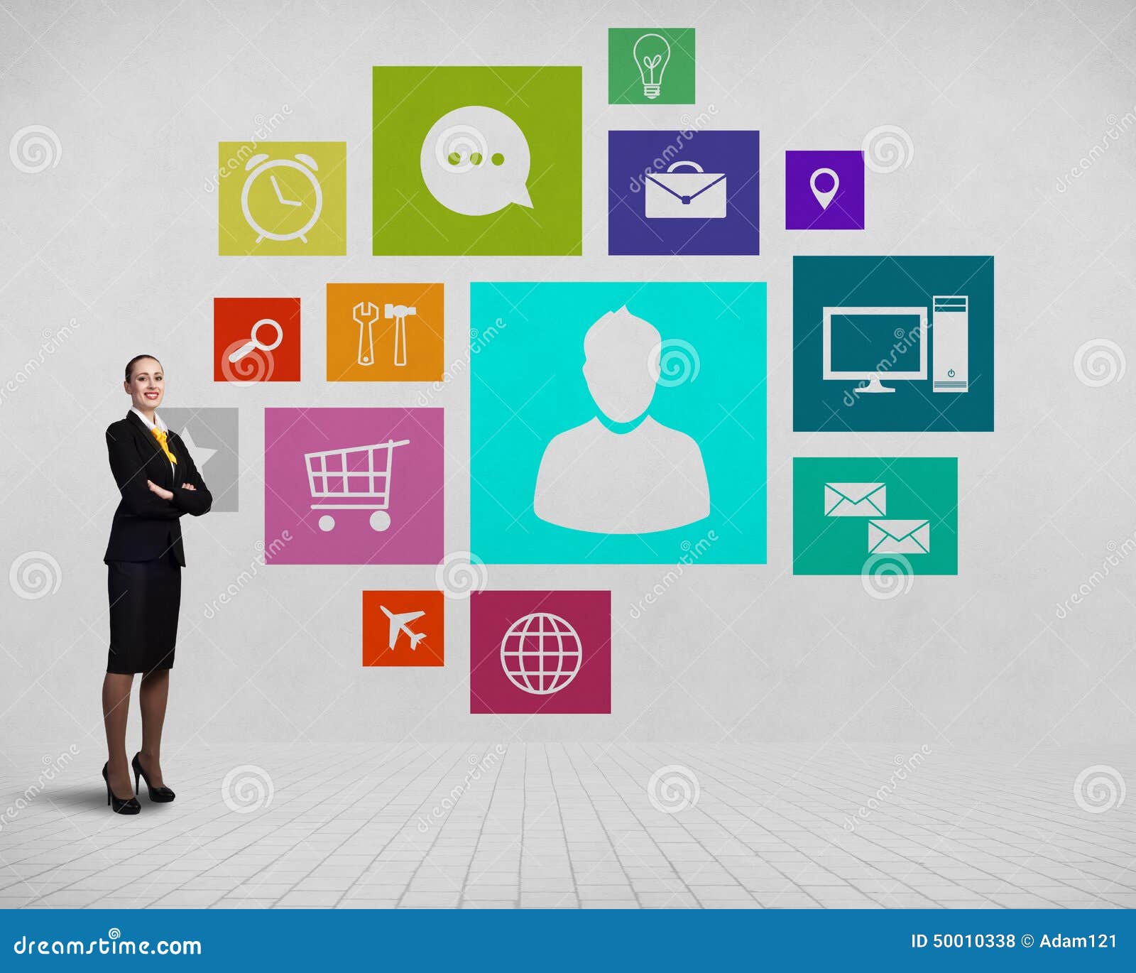 Interface presentation stock photo. Image of email, navigation - 50010338