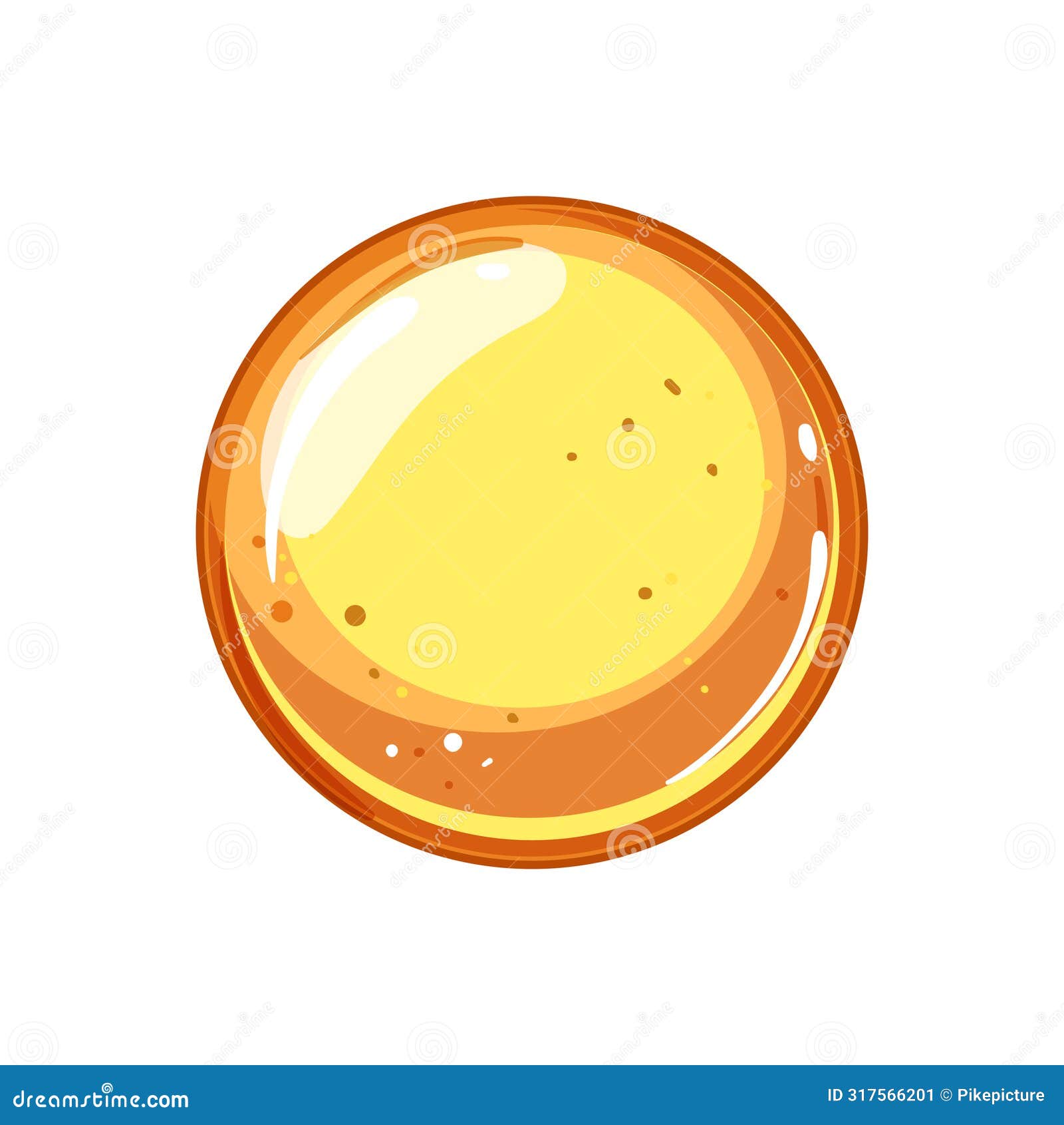 Interface Round Game Button Cartoon Vector Illustration Stock Vector ...