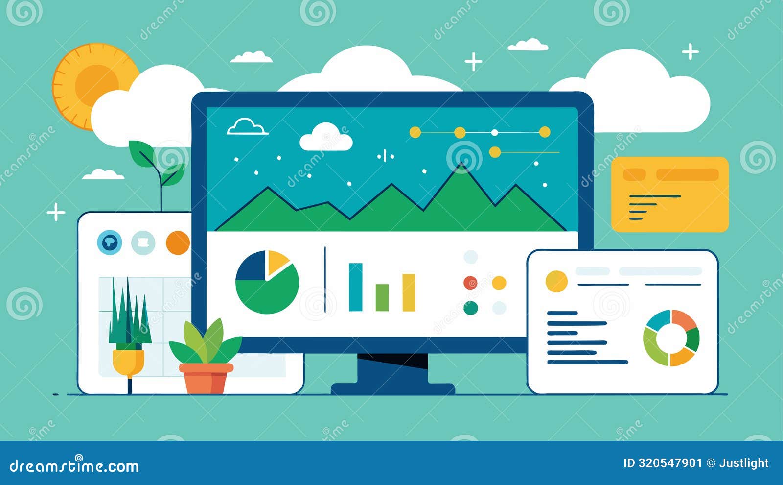 An Interface Shows A Userfriendly Dashboard With Graphs And Charts Displaying Data On Crop ...