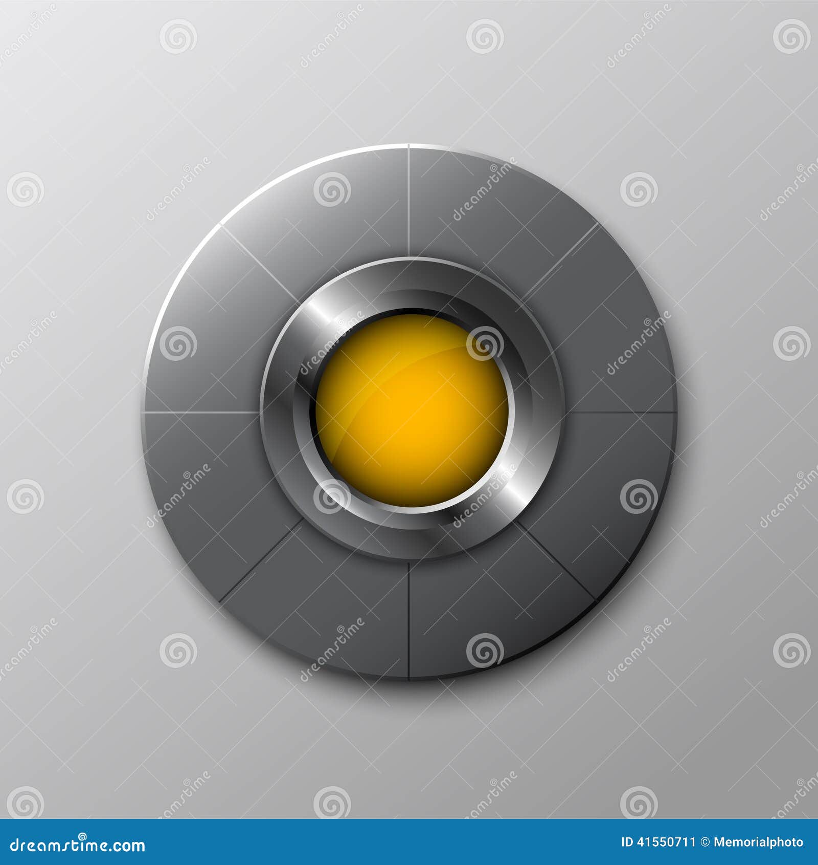 Interface steel button stock vector. Illustration of wheel - 41550711