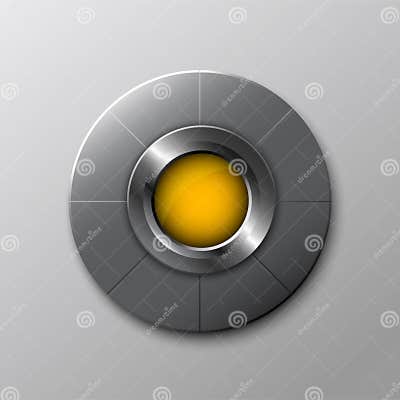Interface steel button stock vector. Illustration of wheel - 41550711