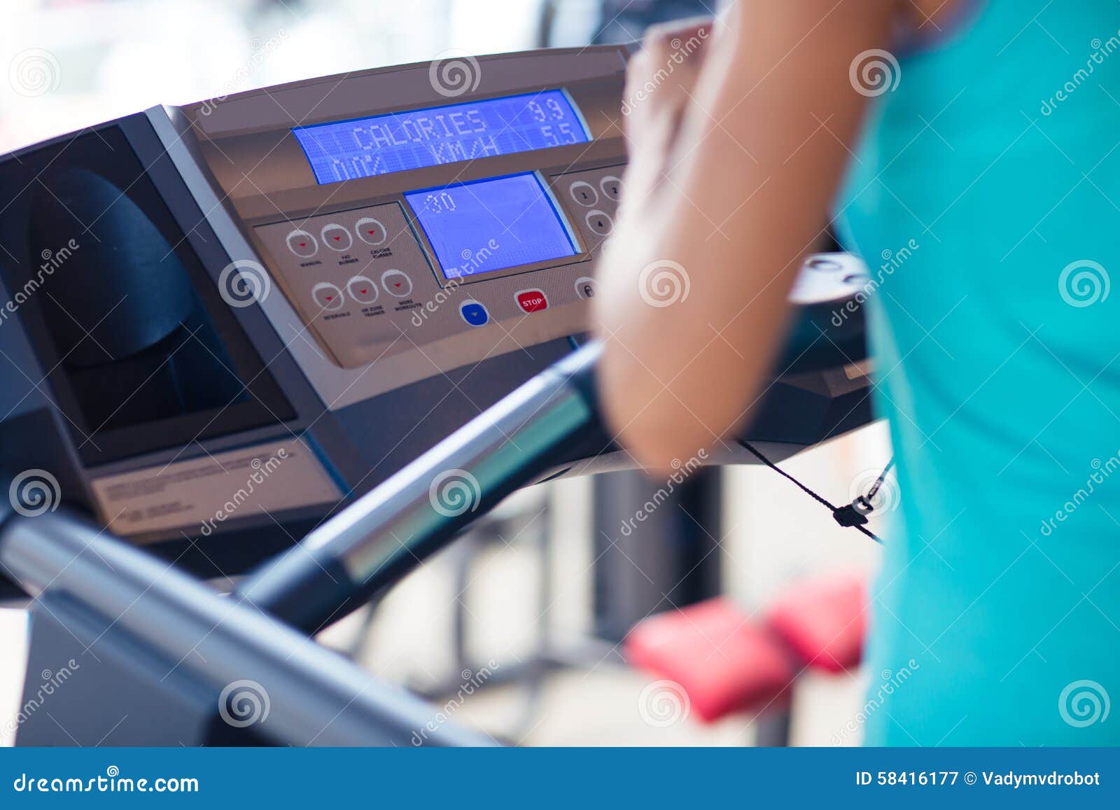 Interface of treadmill stock image. Image of changing - 58416177