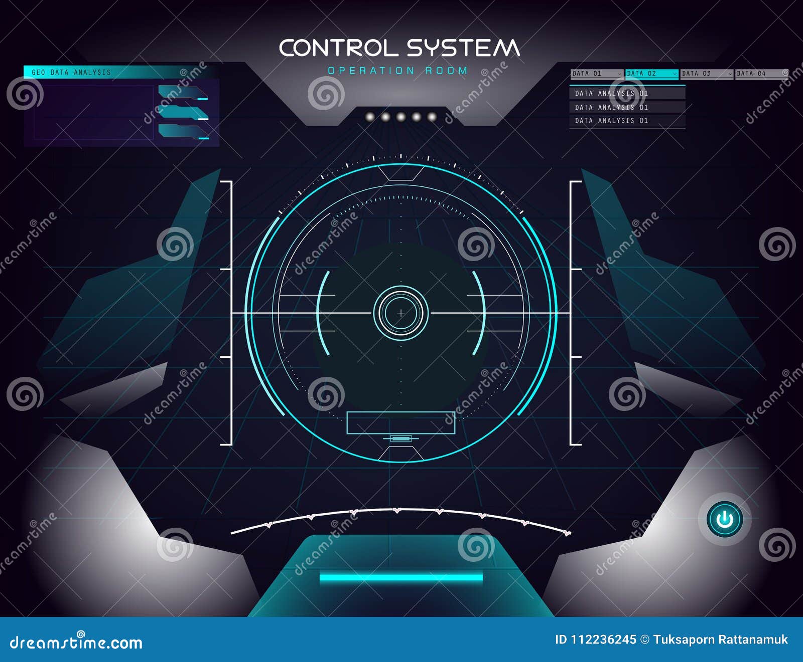 Interface UI Design Graphic Illustration HUD Stock Vector ...
