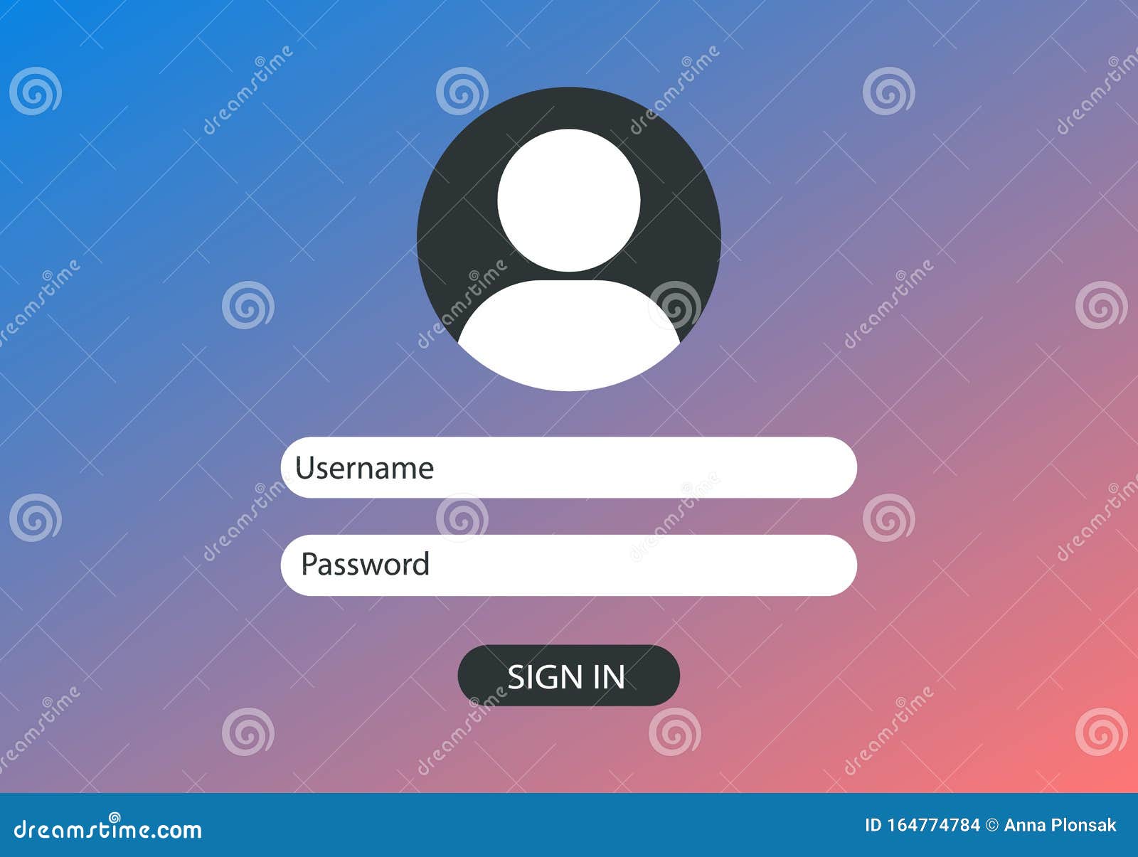 Interface. Username and Password To Login. Data for Authorization. Log ...