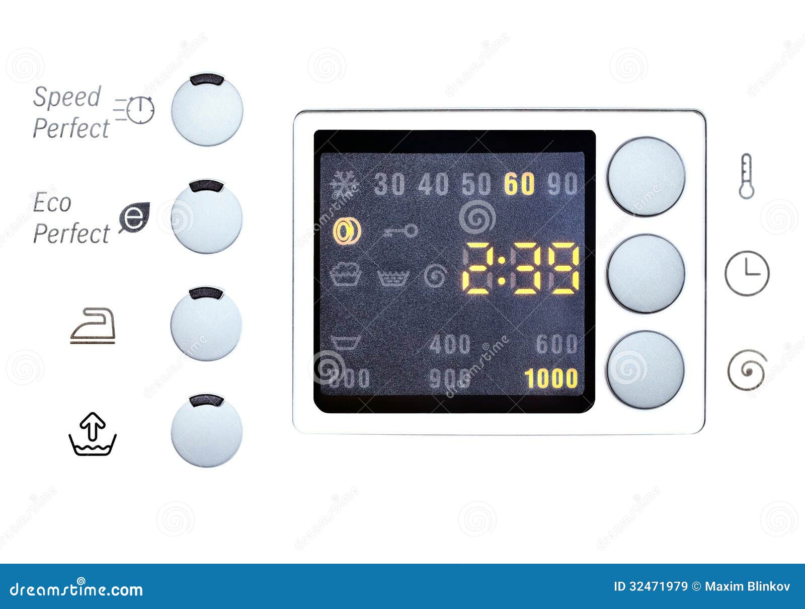 Interface washing machine stock illustration. Illustration of automatic ...