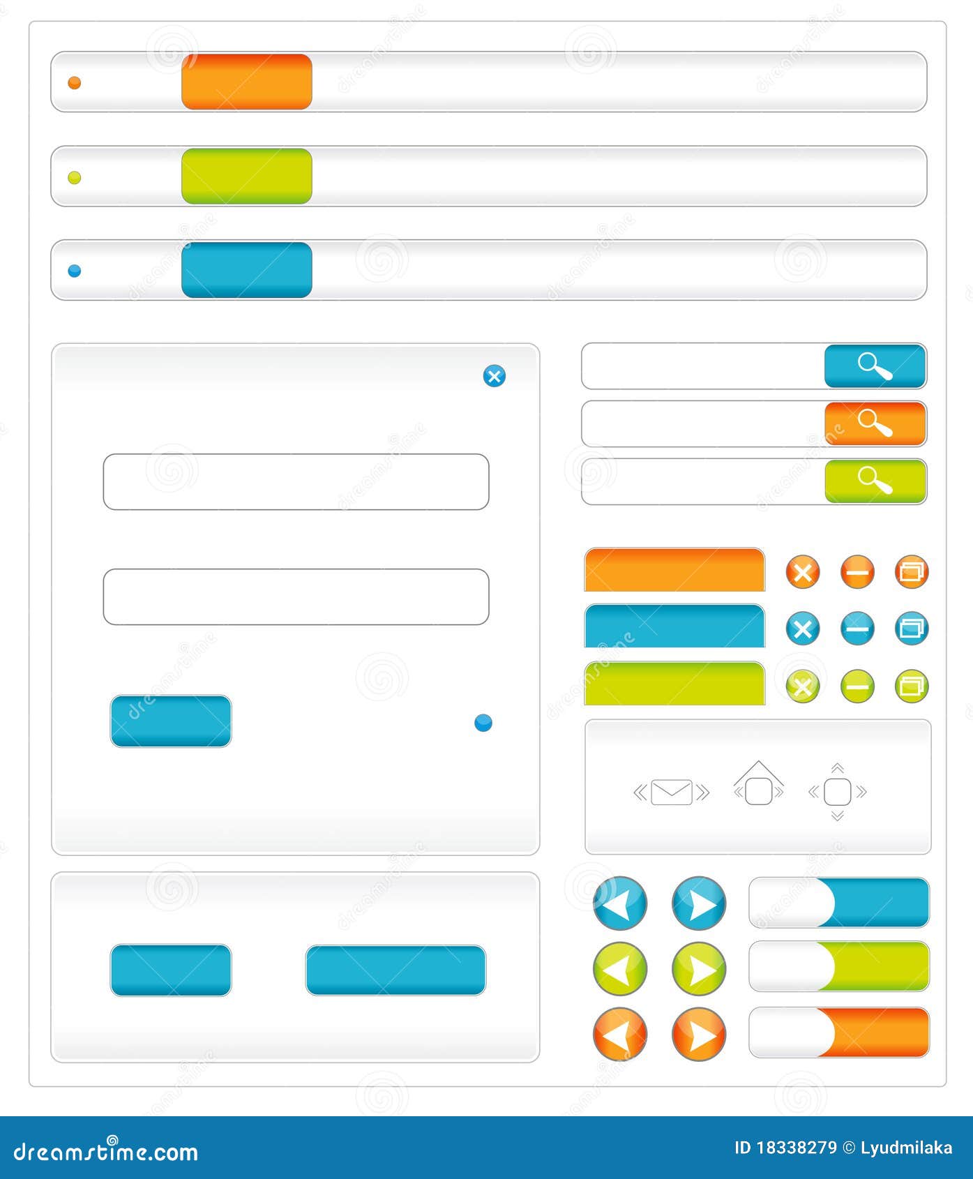 Interface White stock vector. Illustration of download - 18338279