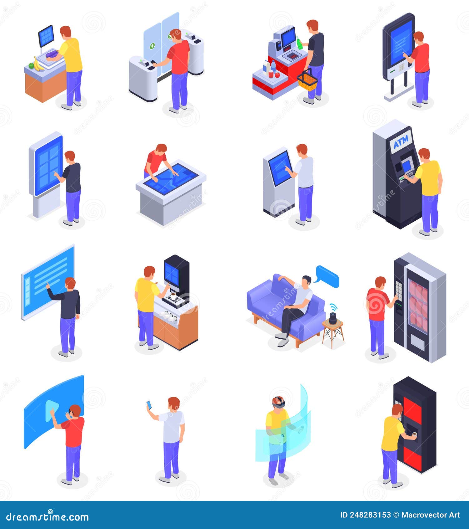 Interfaces Icons Set stock vector. Illustration of digital - 248283153