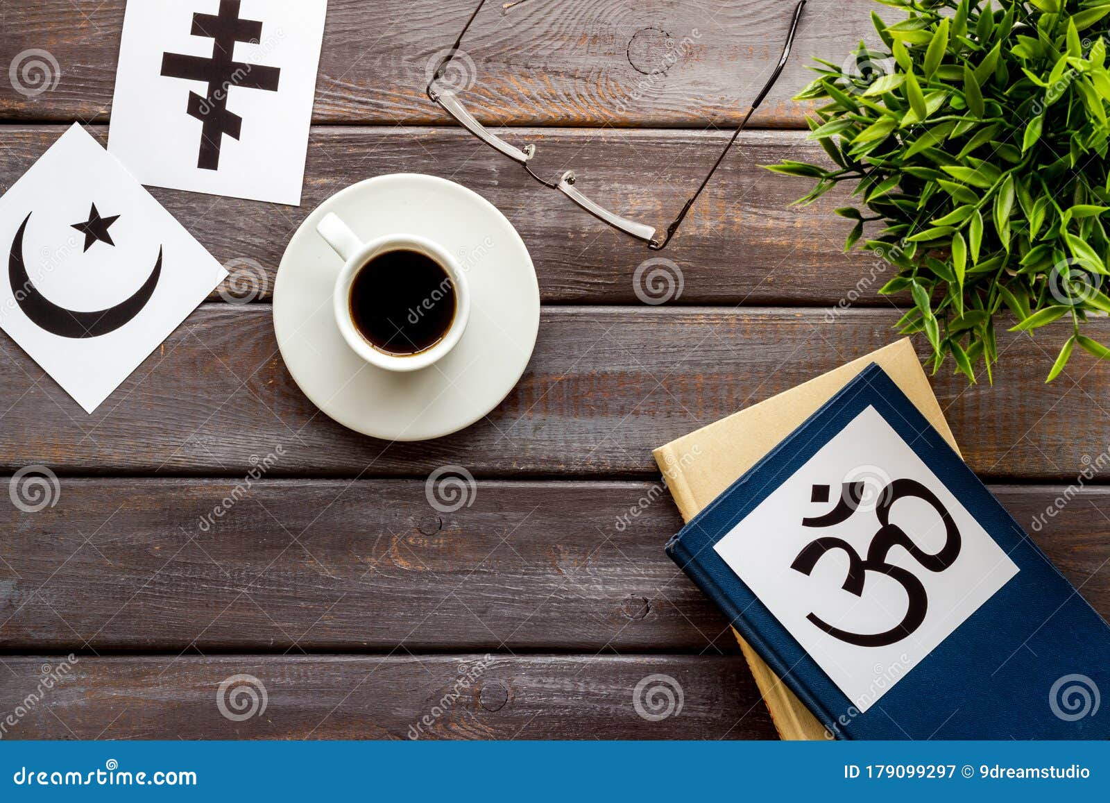 Interfaith Dialogue Concept. World Religions Symbols Near Book on ... Interfaith Dialogue Concept. World Religions Symbols Near Book on ...