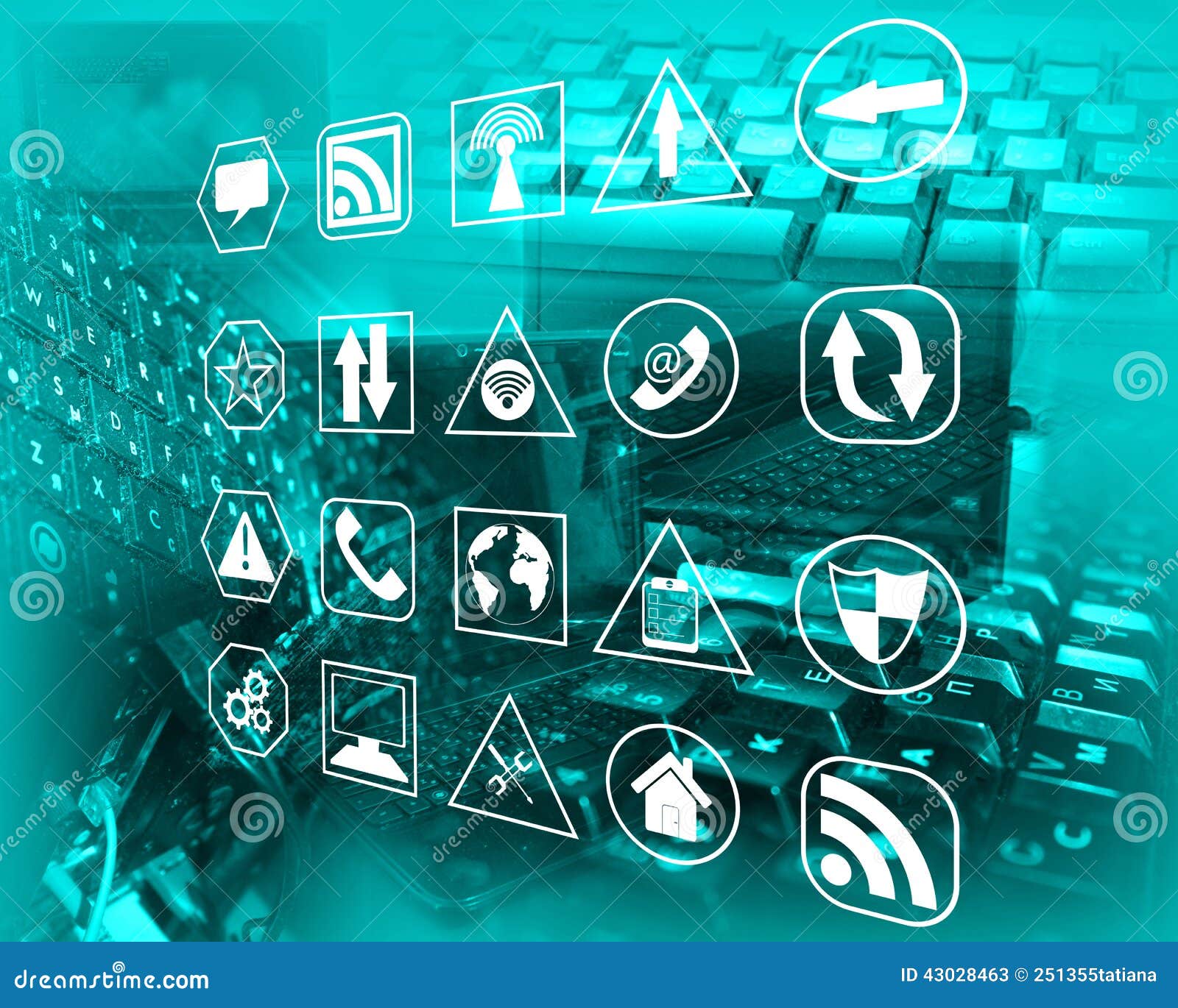 Interfaz de los iconos stock de ilustración. Ilustración de iconos ...