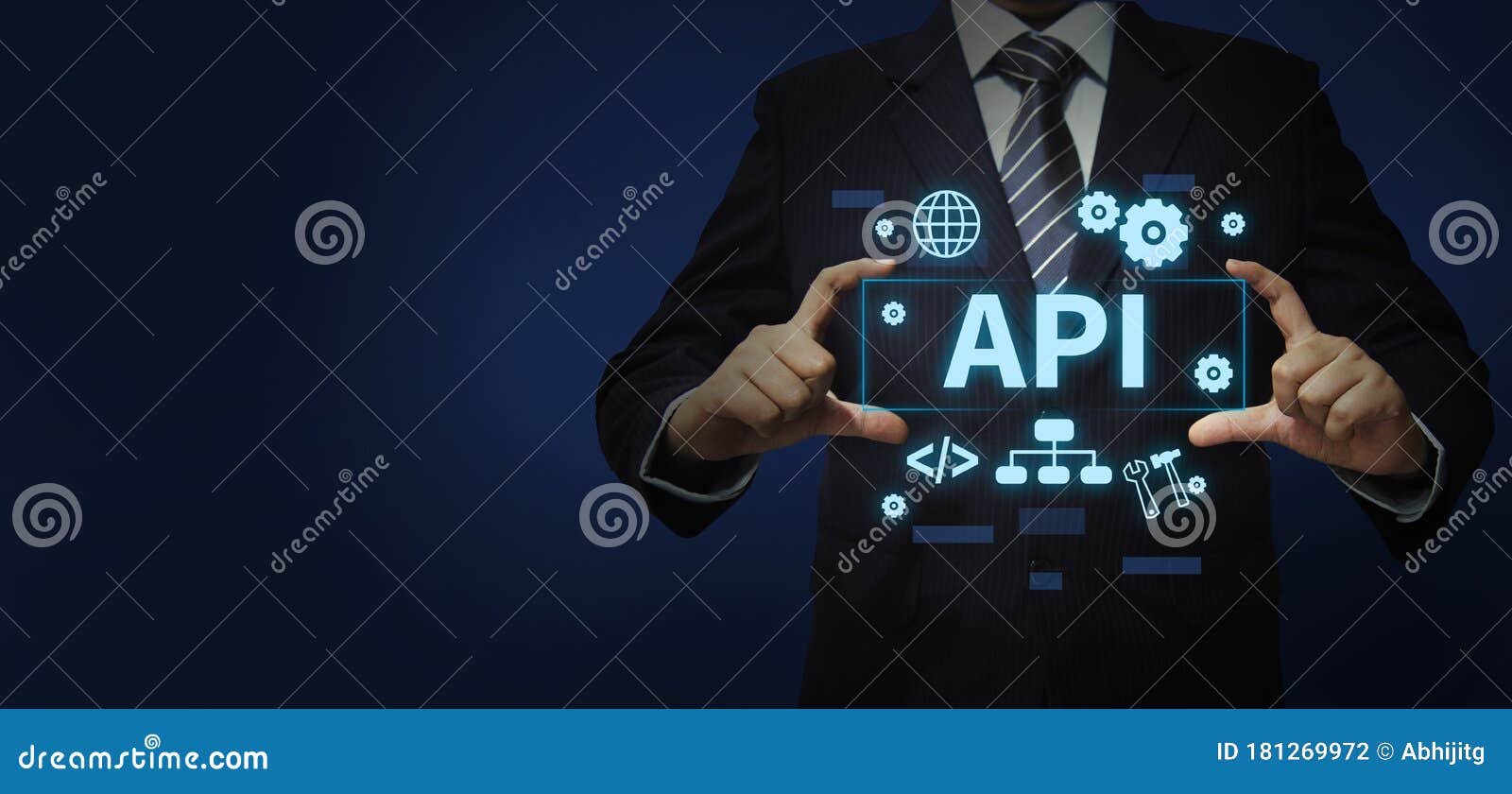 Interfaz De Programación De Aplicaciones Api Concepto Digital Con ...