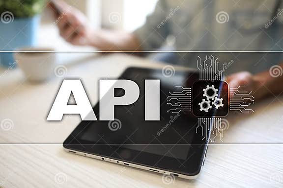 Interfaz De Programación De Uso API Concepto Del Desarrollo De Programas Imagen de archivo ...