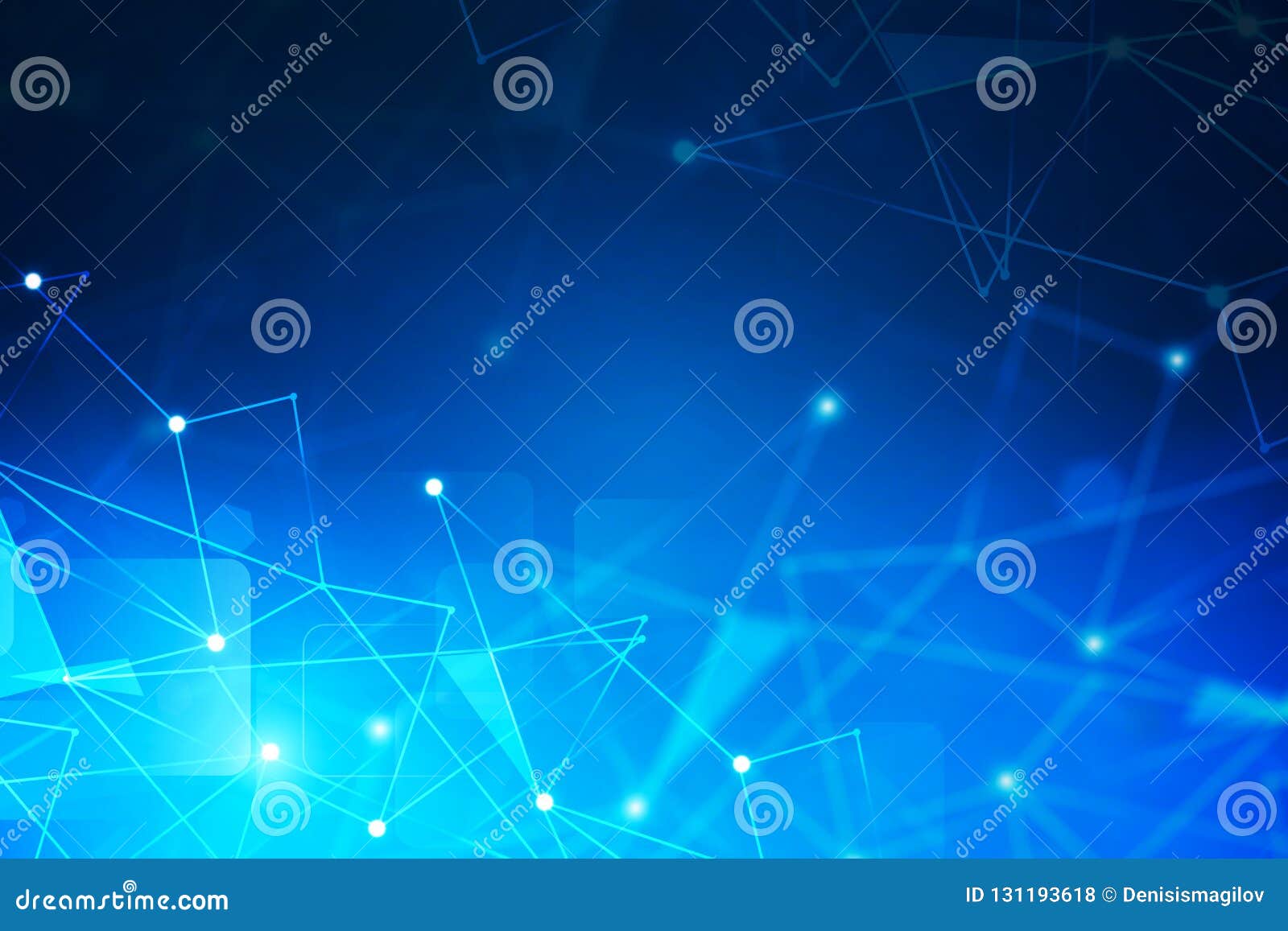 Interfaz Immersive De La Red Azul Stock de ilustración - Ilustración de ...