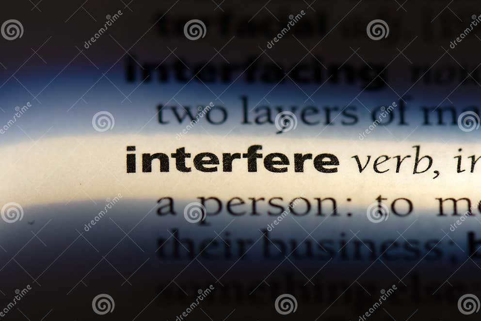 Interfere stock image. Image of english, concept, printed - 126532001