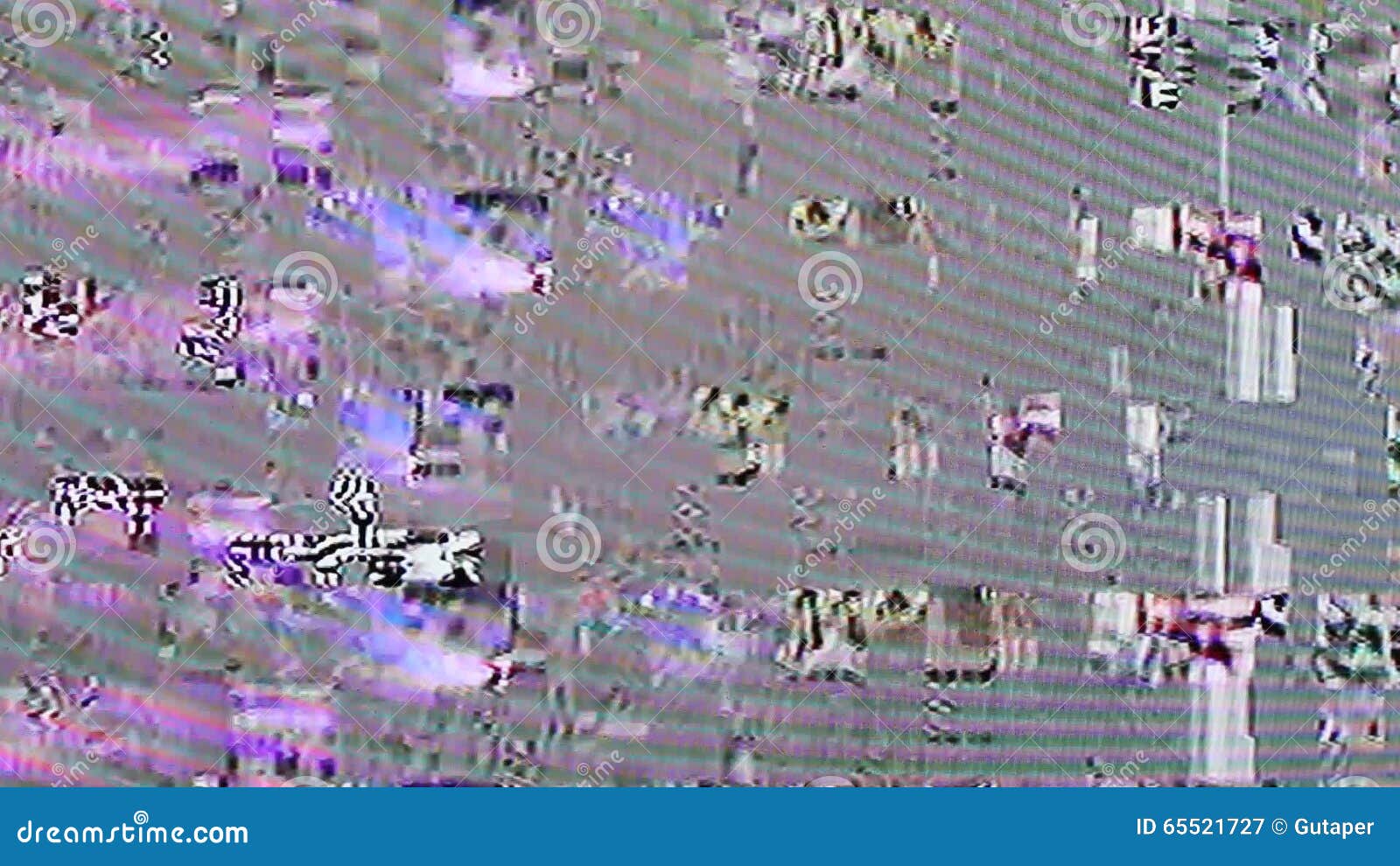 Interference in the Broadcast of Digital Television Stock Video - Video ...