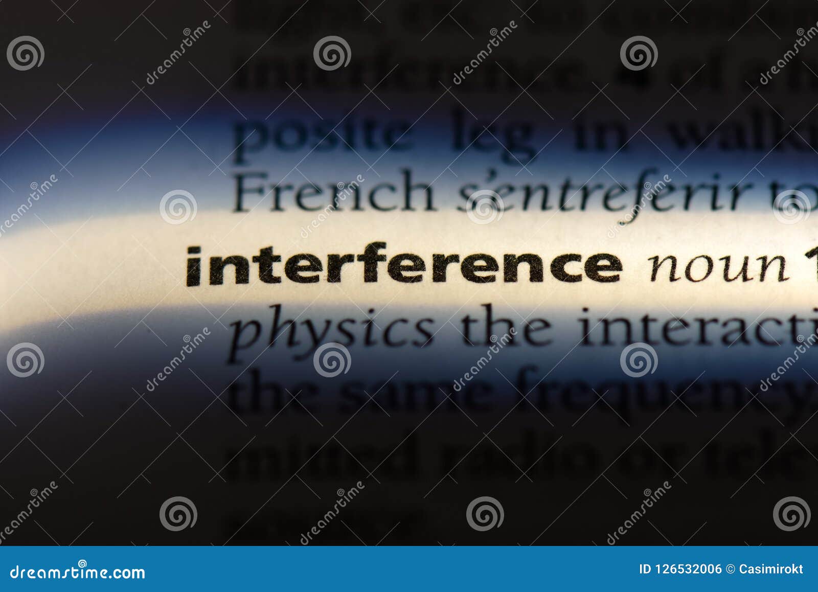 Interference stock photo. Image of book, page, printed - 126532006