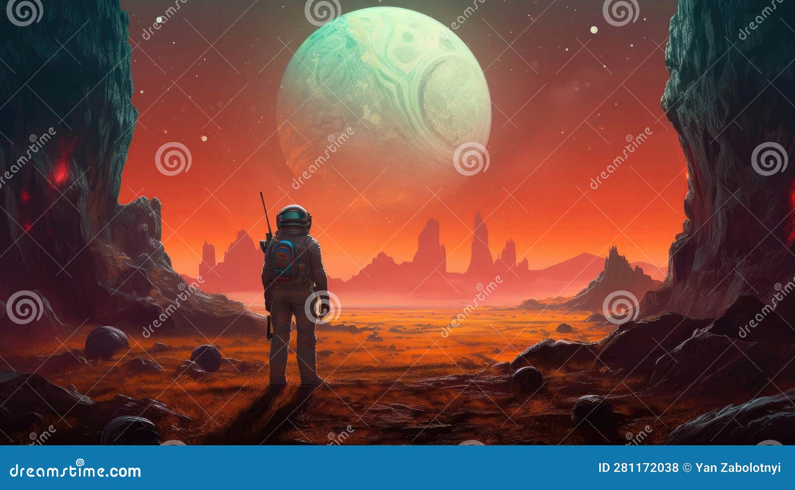The Intergalactic Bounty Hunter is Shown Out in Front of an Alien ...