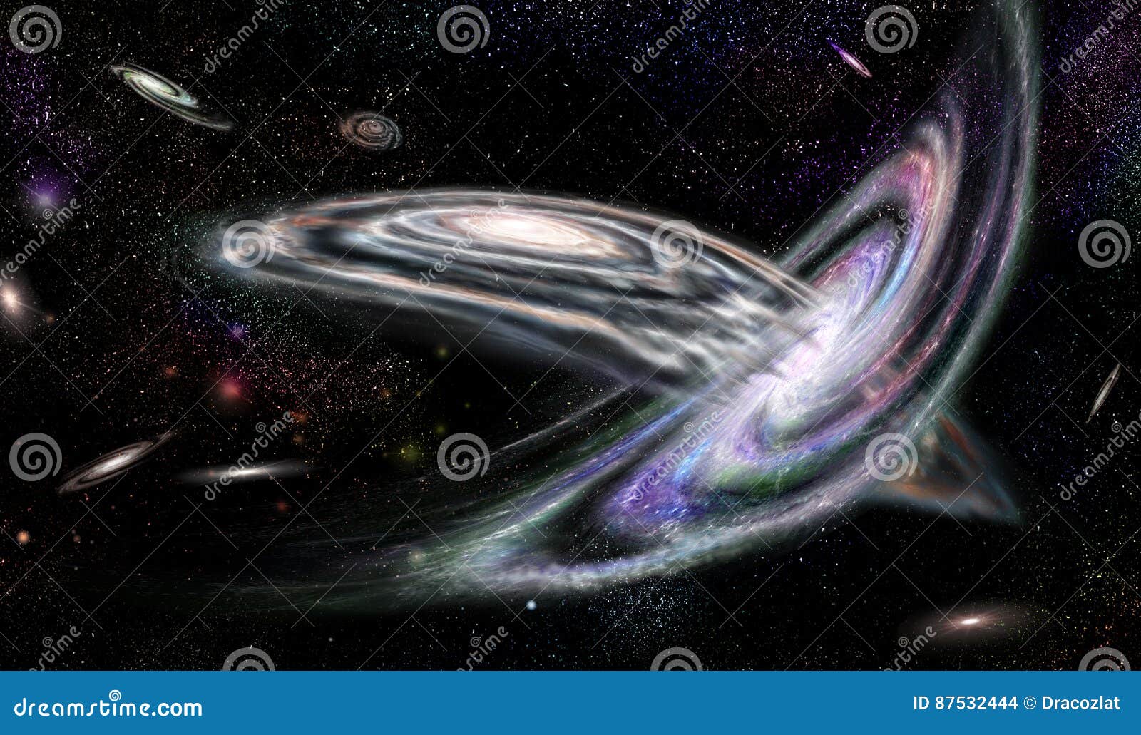 Collision Of Two Galaxies