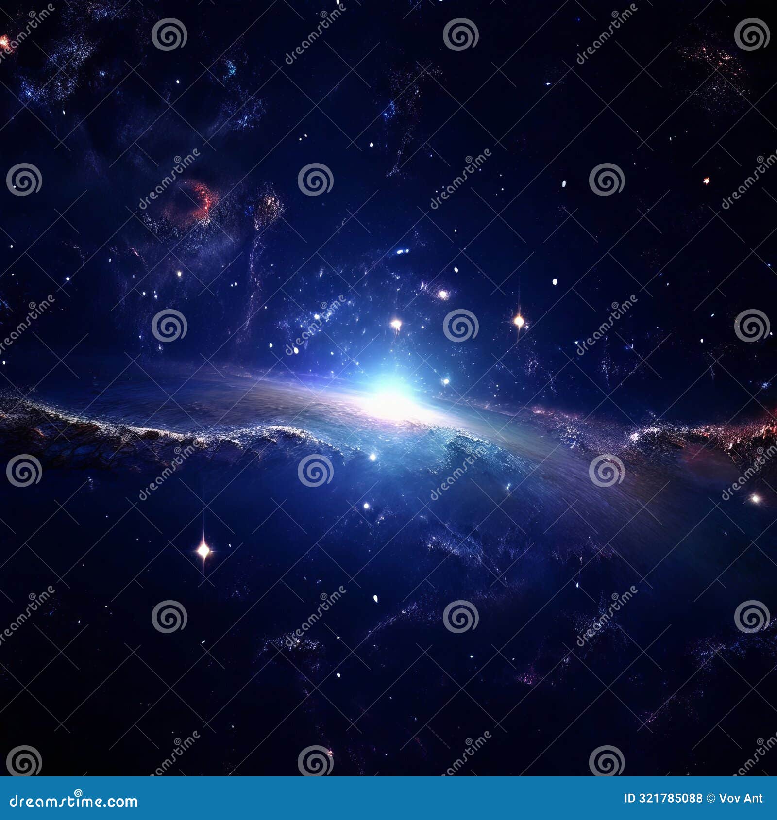 Intergalactic Space the Space between Galaxies in the Univers Stock ...