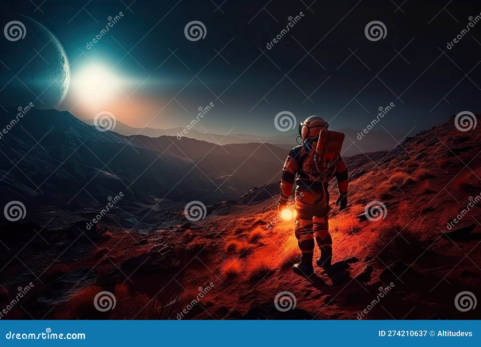 Intergalactic Traveler, Exploring Unknown Planet and Discovering Its ...