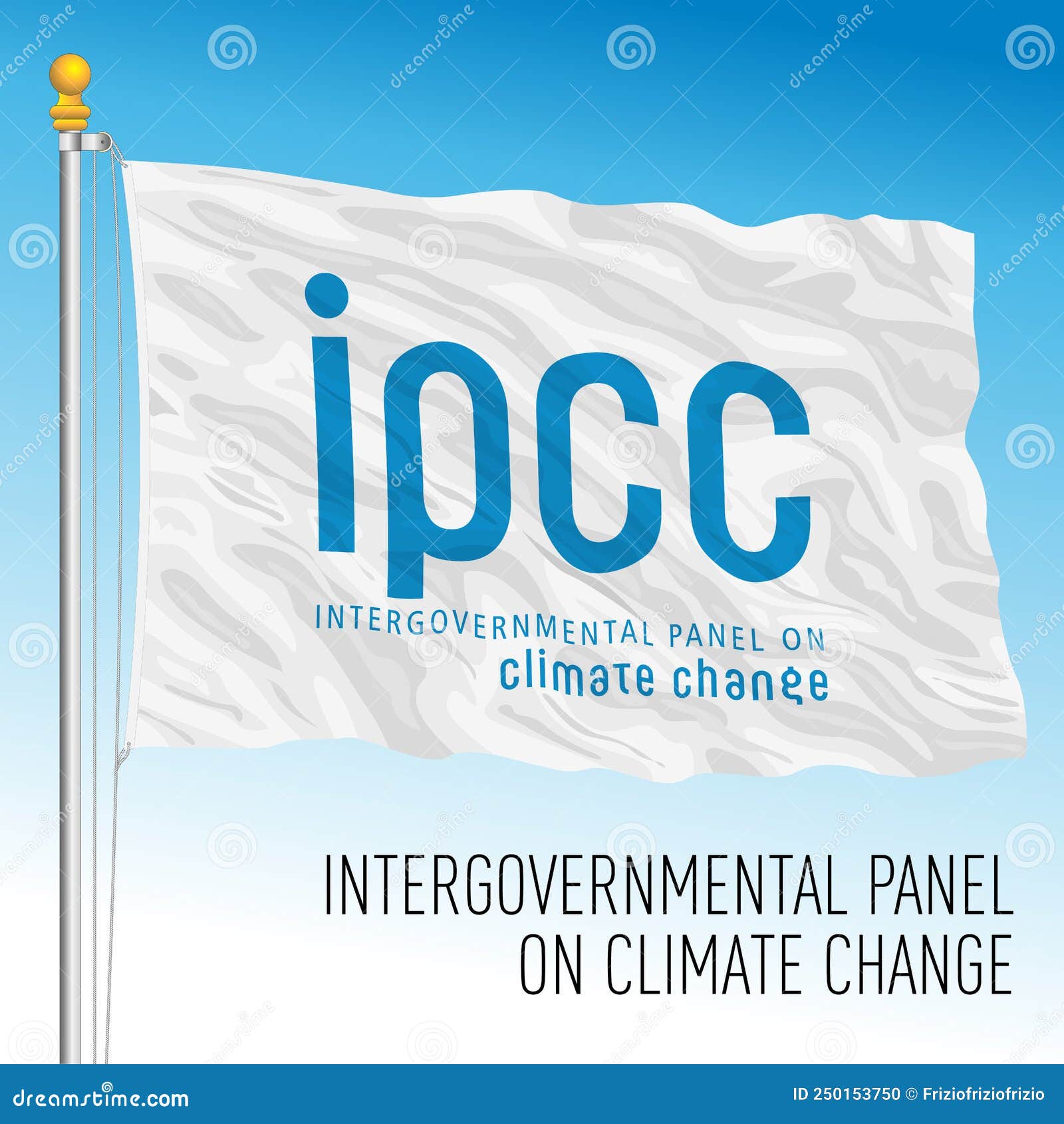Intergovernmental Panel on Climate Change Flag, UN Editorial Image ...