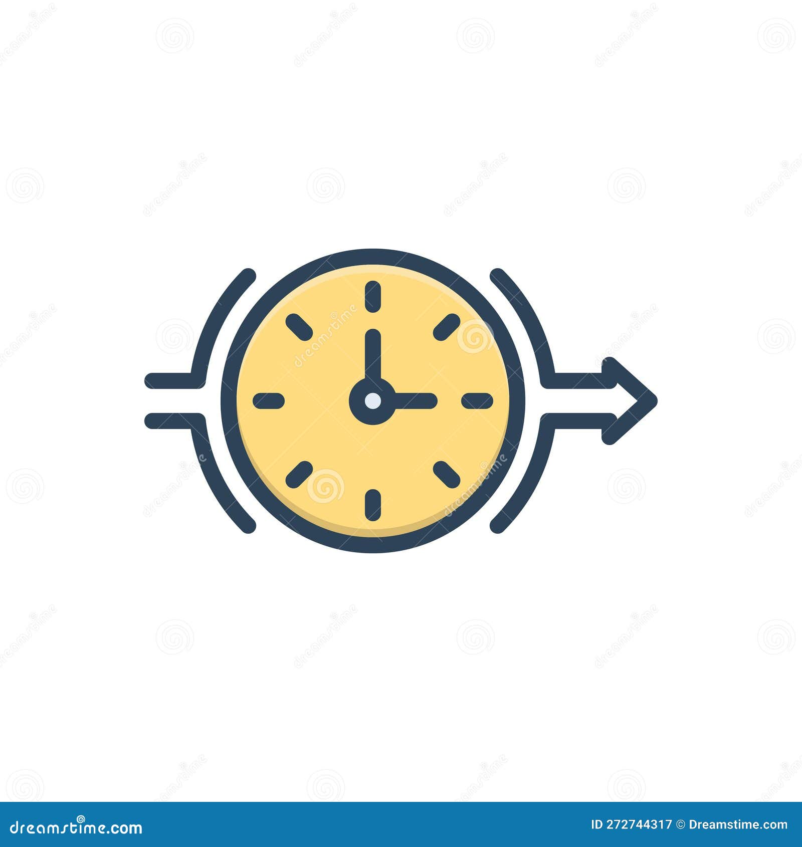 Color Illustration Icon for Interim, Time and Timepiece Stock Vector ...