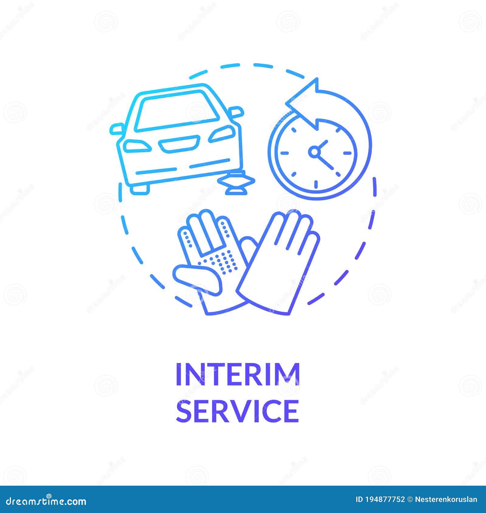 Interim Icon. Trendy Flat Vector Interim Icon On White Background From ...