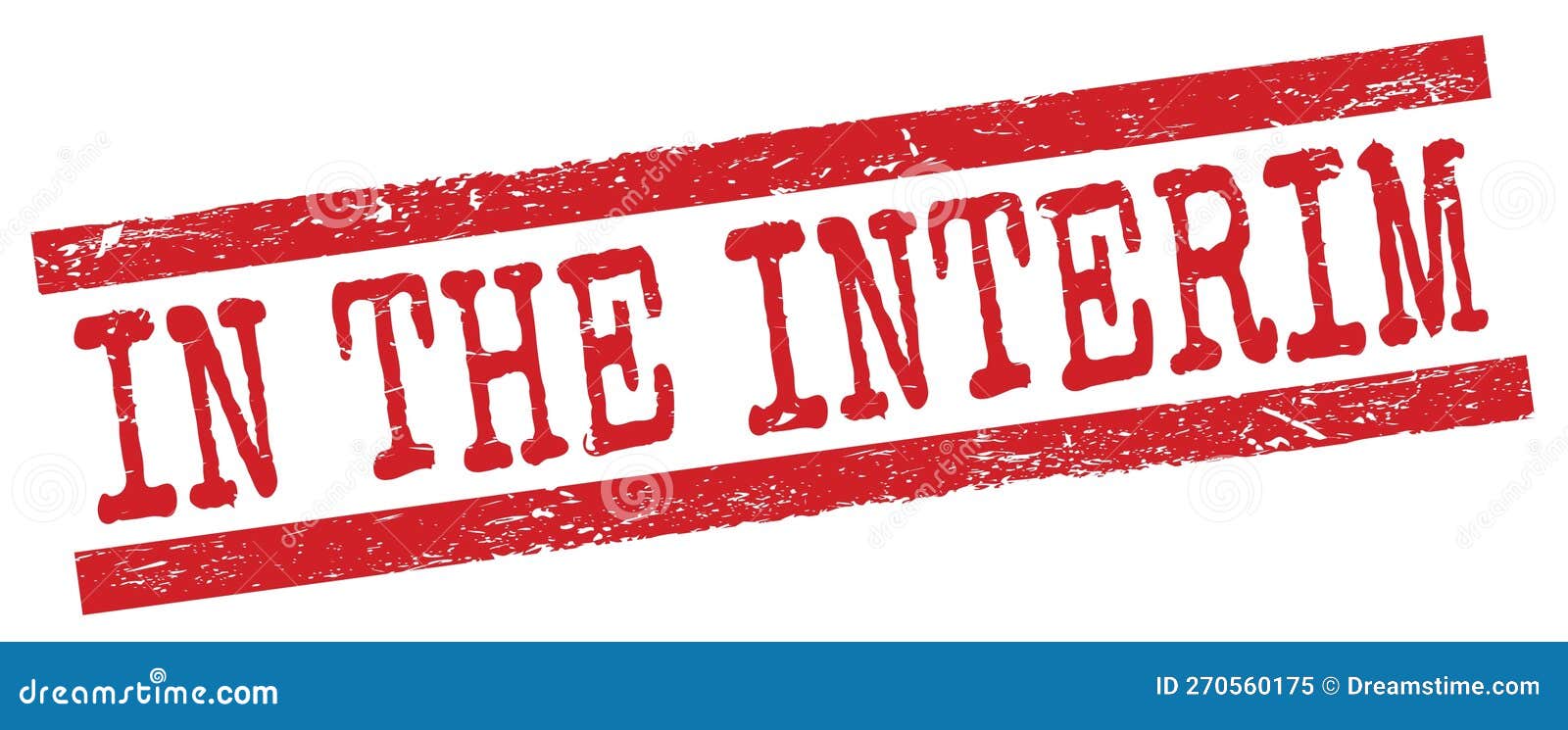 In the INTERIM Text on Red Lines Stamp Sign Stock Illustration ...