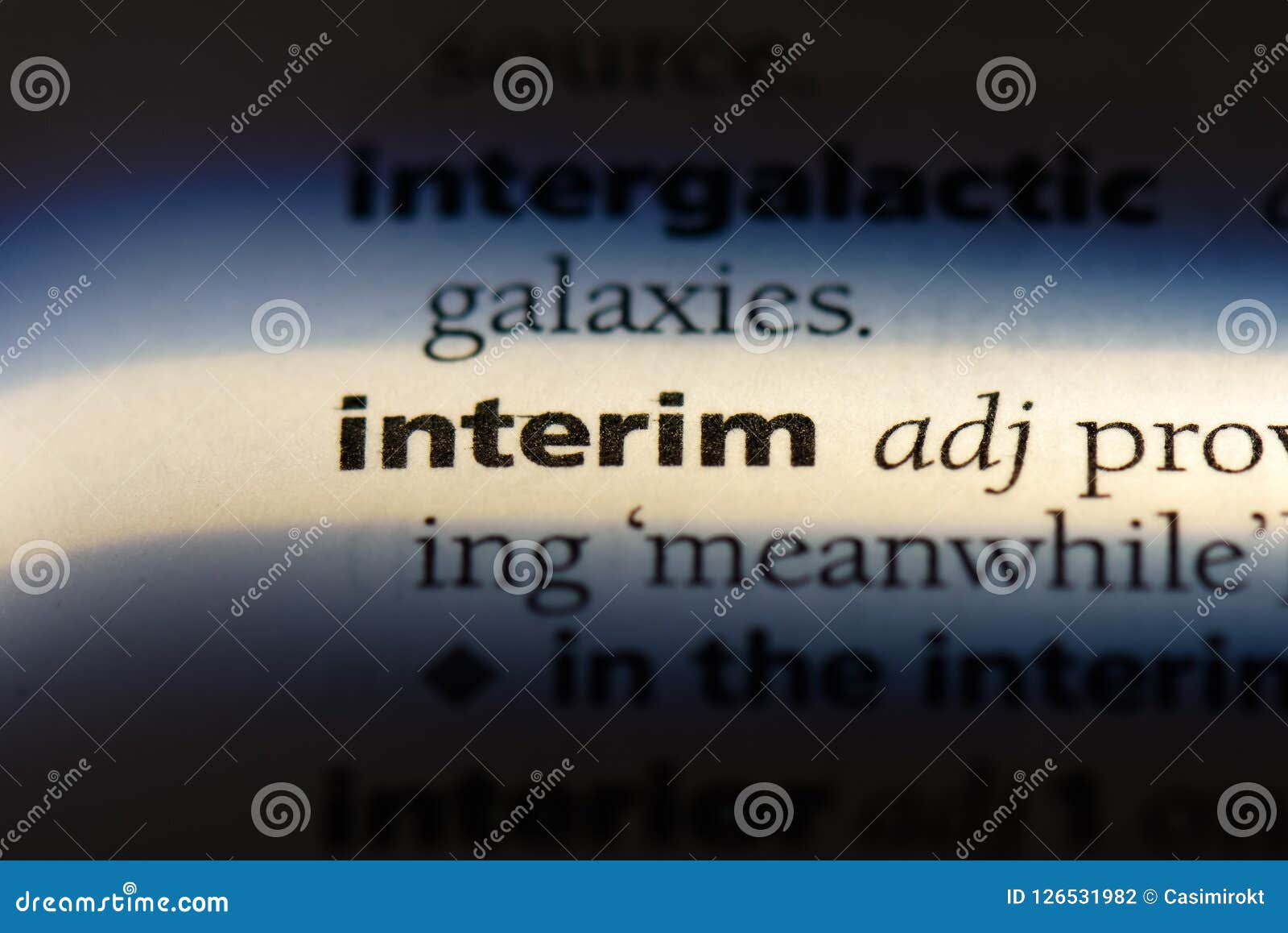 Interim stock photo. Image of printed, book, isolated - 126531982